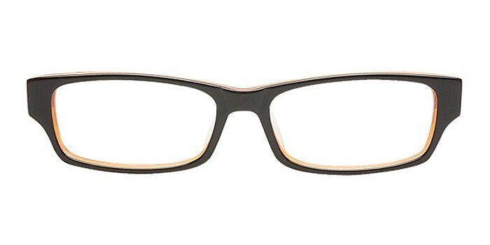 Dieppe Rectangle Black And Brown Full Rim Eyeglasses Eyebuydirect Canada