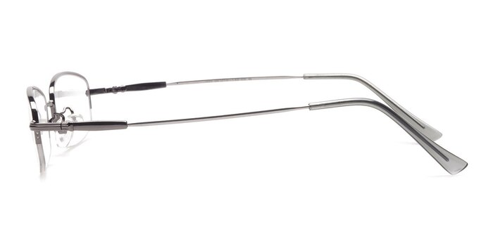 505 Rectangle Gunmetal Semi Rimless Eyeglasses | Eyebuydirect