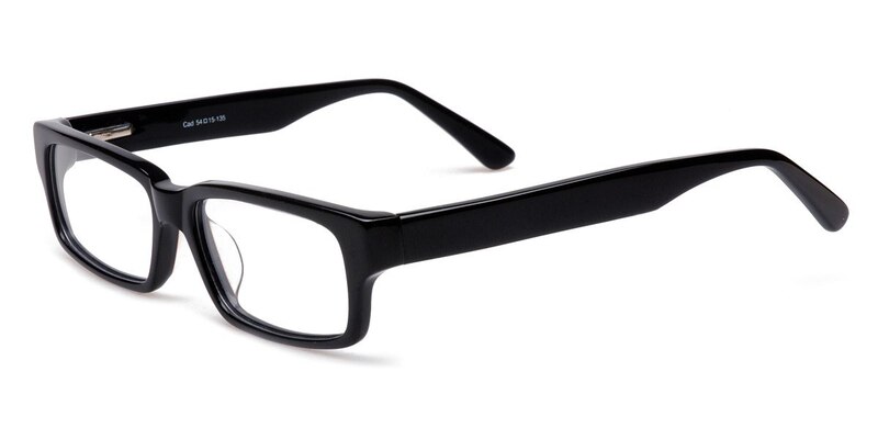 Cad Rectangle Black Full Rim Eyeglasses | Eyebuydirect Canada