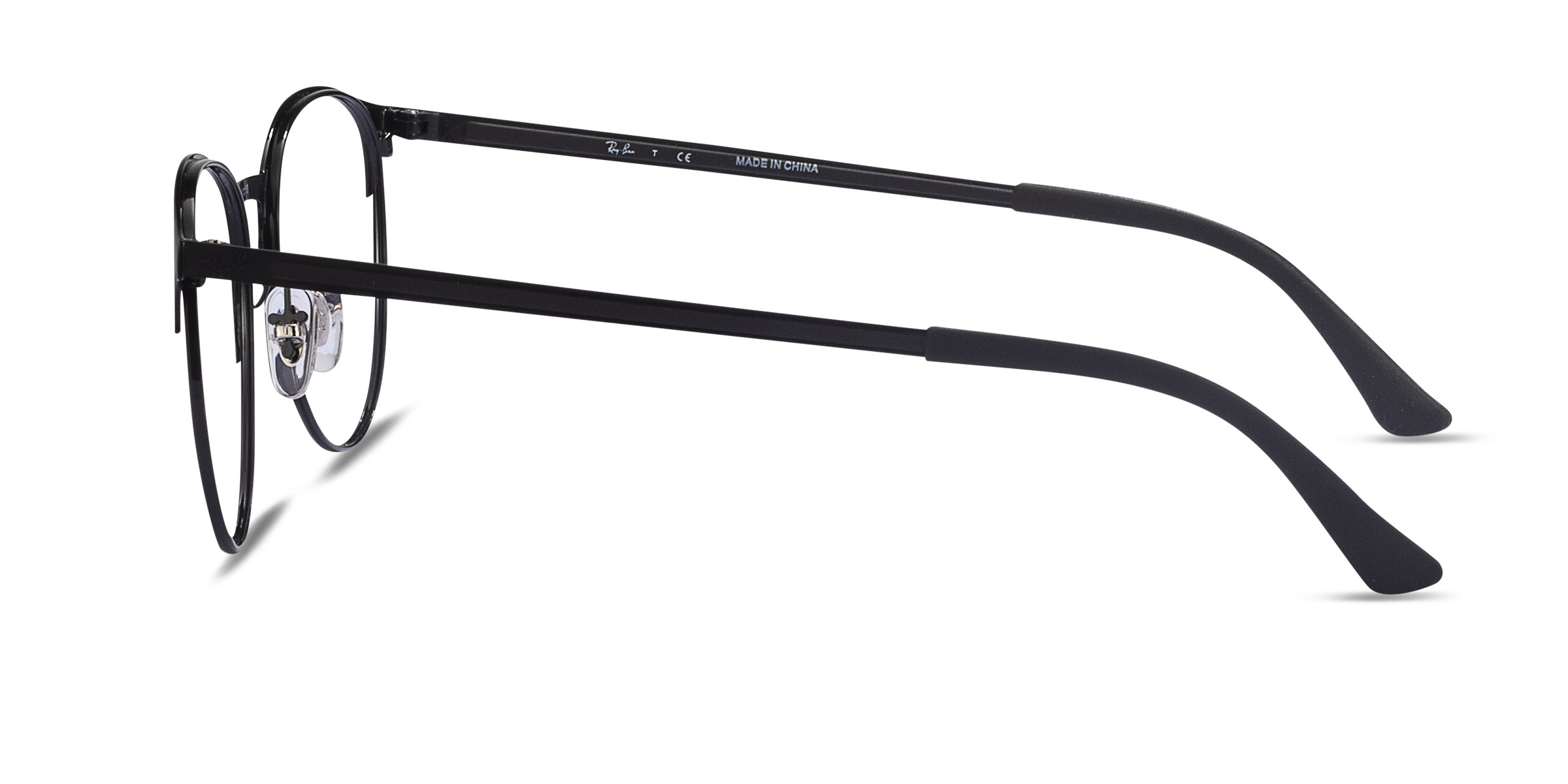 Ray-Ban RB6375 - Round Black Frame Eyeglasses | Eyebuydirect