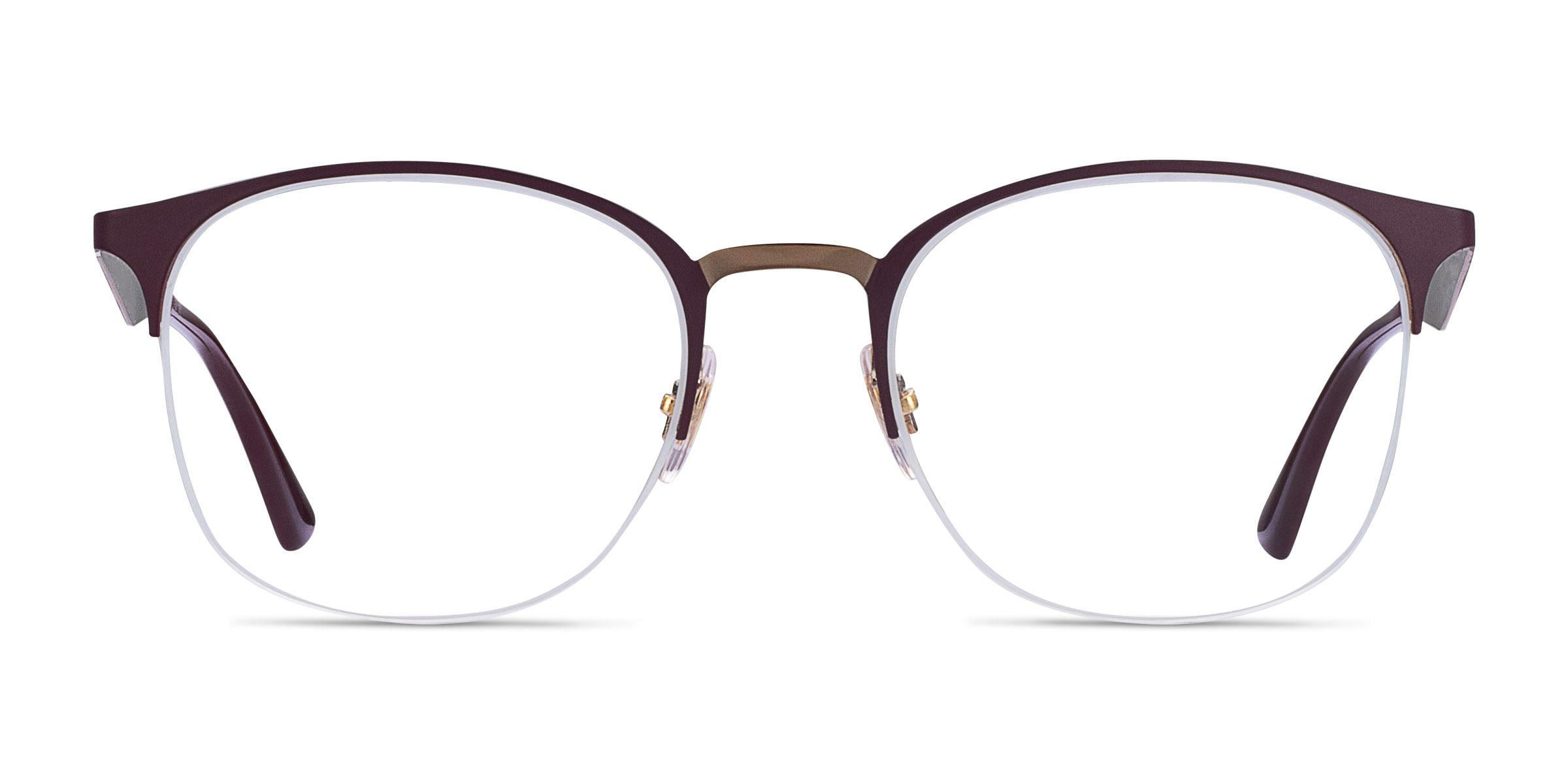 Ray-Ban RB6422 - Browline Bordeaux Gold Frame Eyeglasses | Eyebuydirect