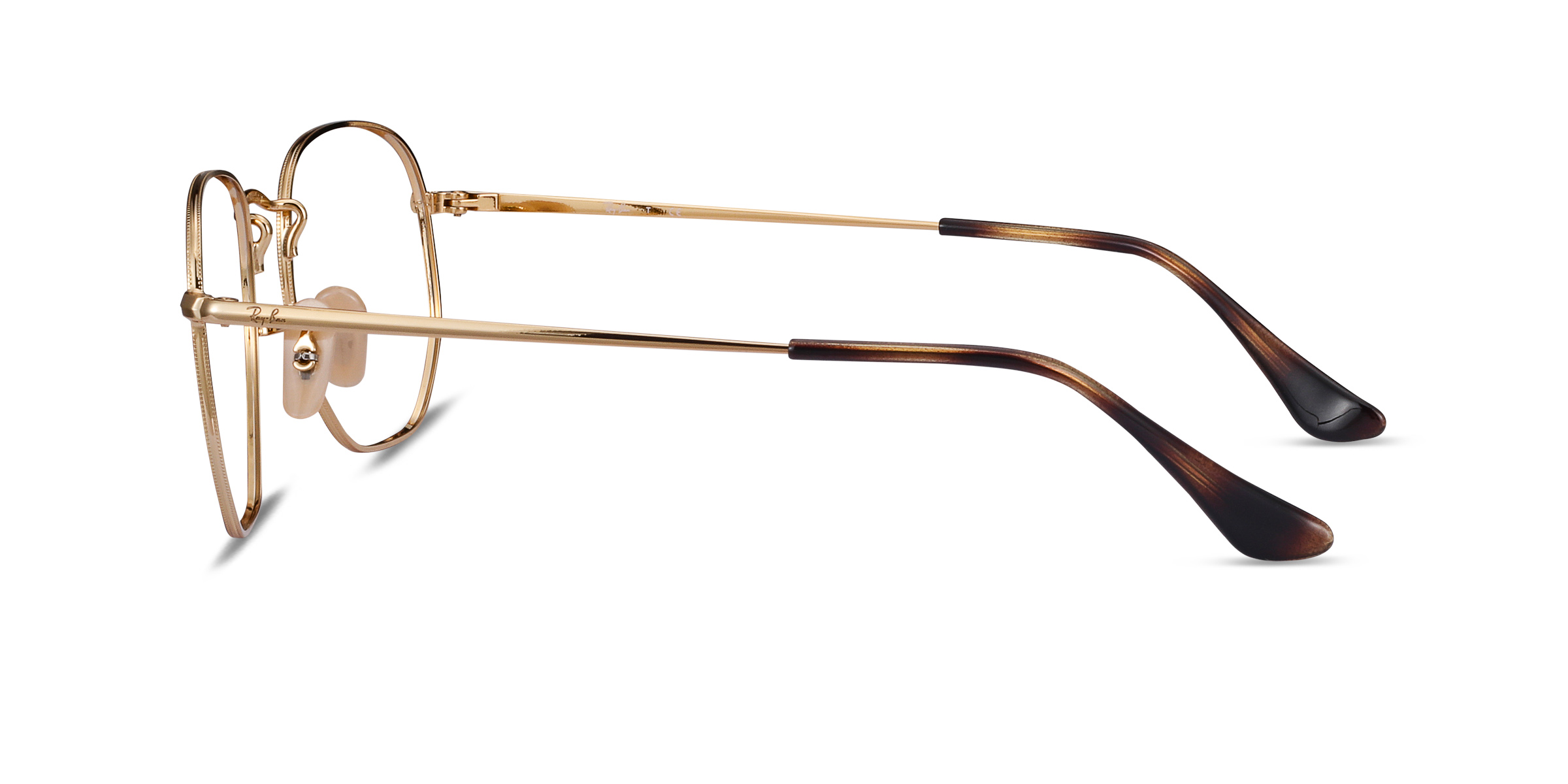 Ray-Ban RB6448 - Square Tortoise Gold Frame Eyeglasses | Eyebuydirect