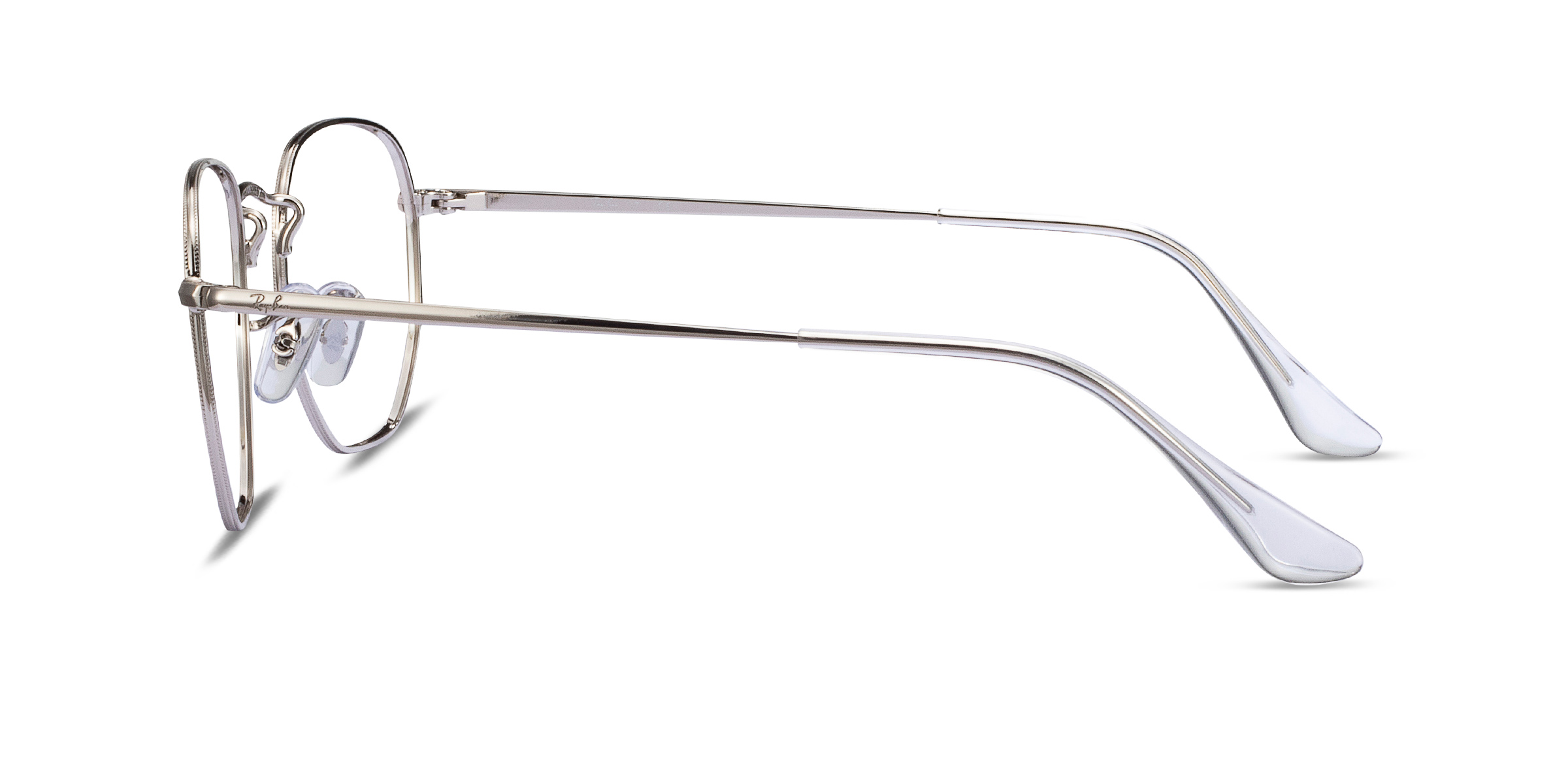 Ray-Ban RB6448 - Geometric Silver Frame Eyeglasses | Eyebuydirect