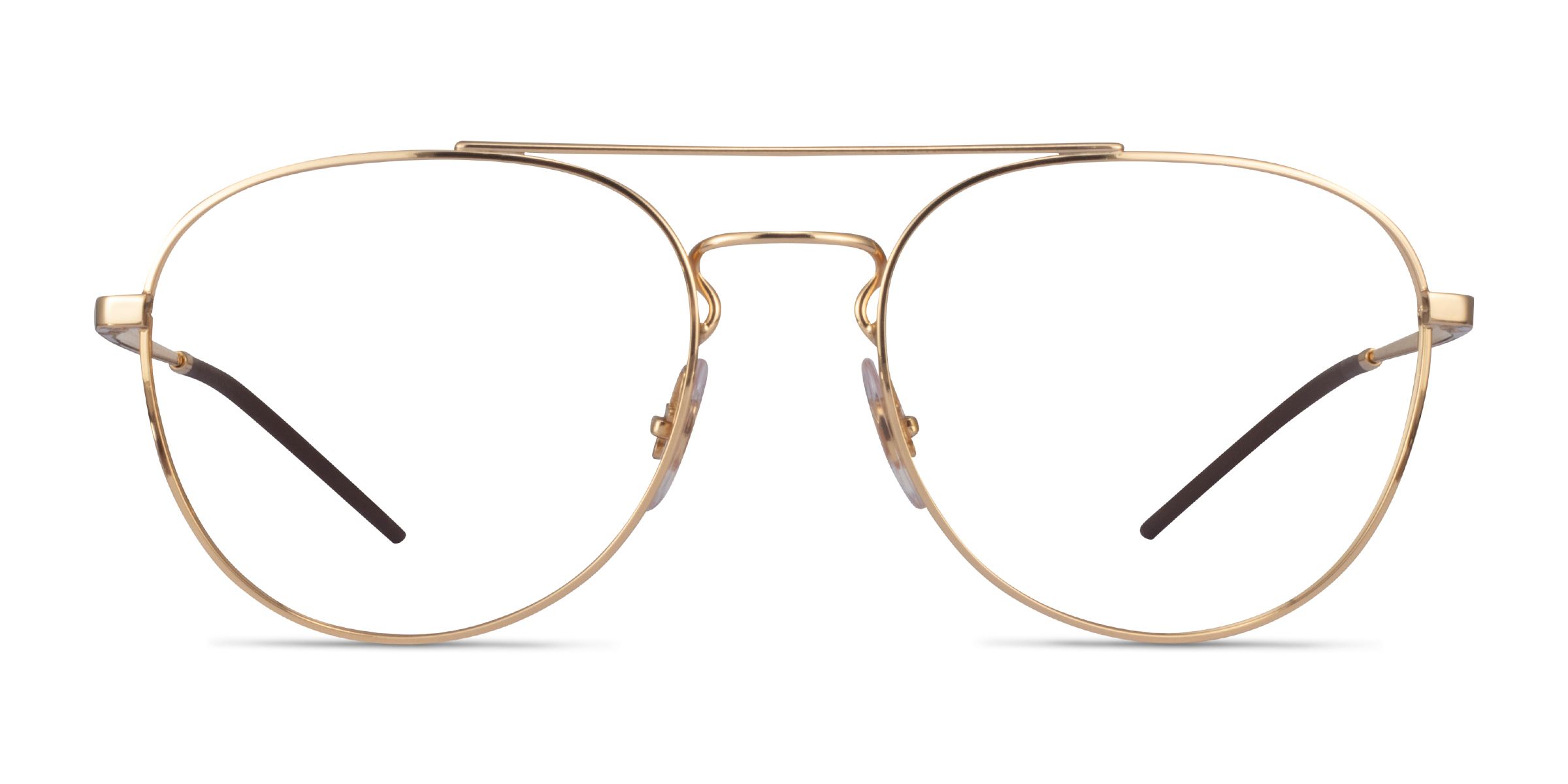 Ray-Ban RB6414 - Aviator Gold Frame Eyeglasses | Eyebuydirect