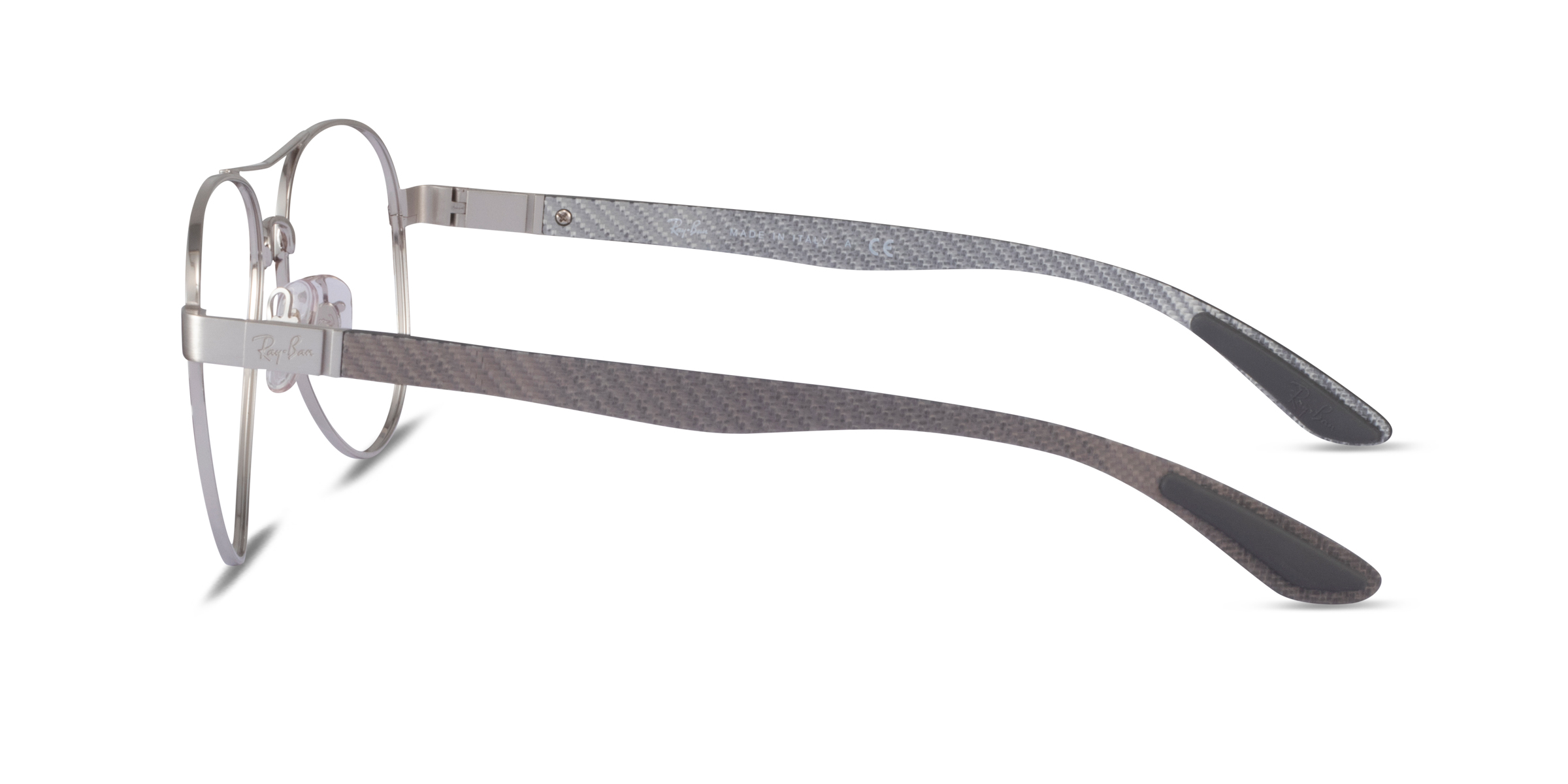 Ray-Ban RB8420 - Aviator Silver Frame Eyeglasses | Eyebuydirect