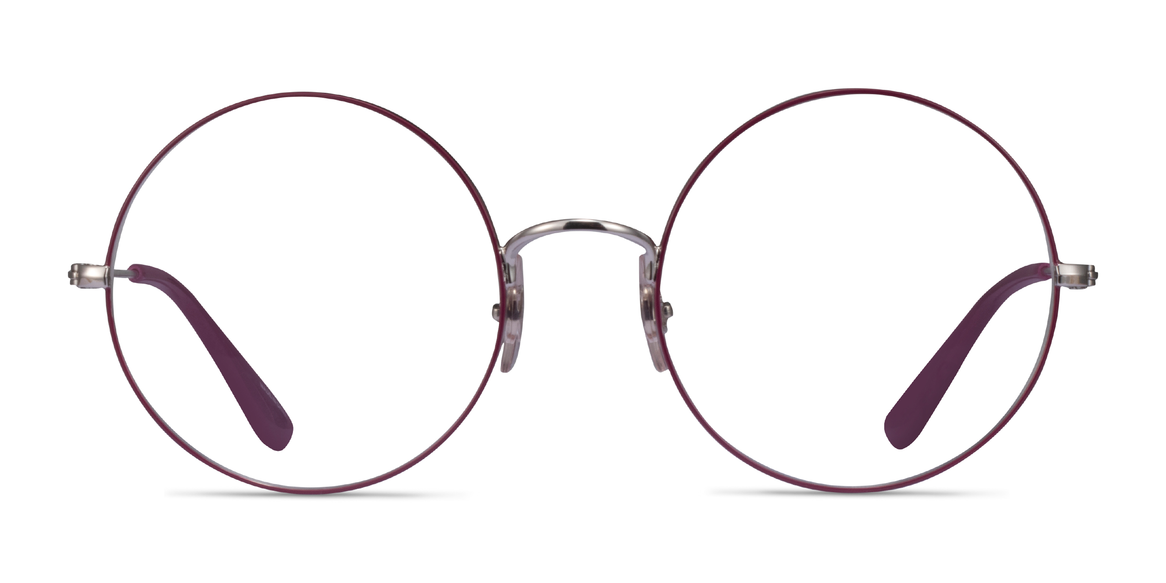 Ray-Ban RB6392 - Round Purple Silver Frame Eyeglasses | Eyebuydirect Canada