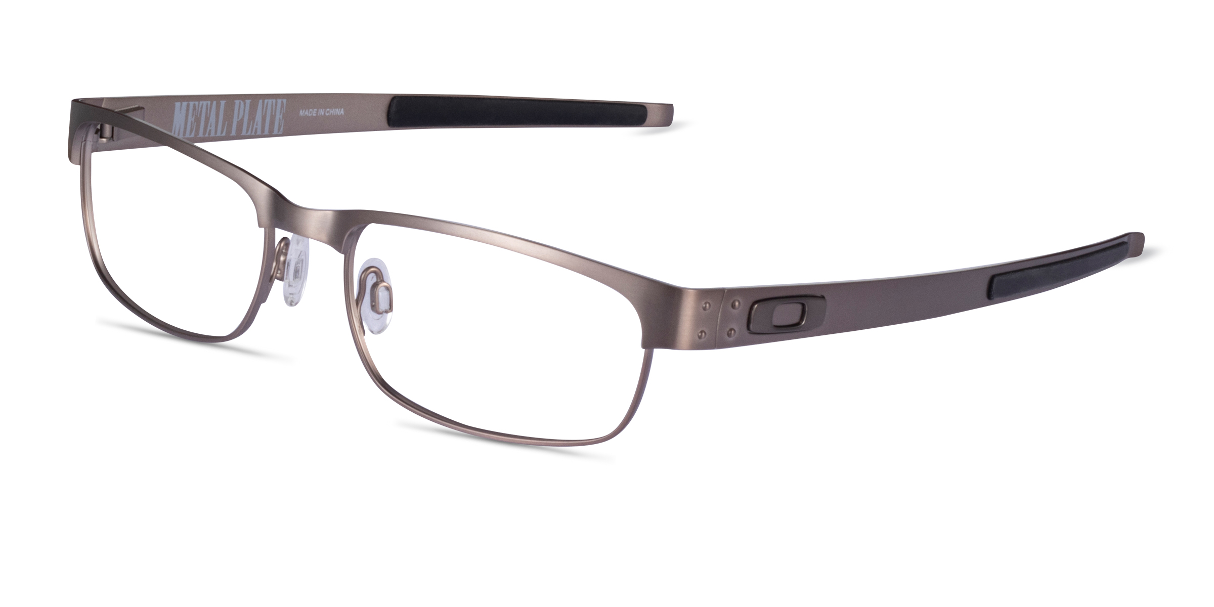 Oakley Metal Plate - Browline Gunmetal Frame Glasses For Men | Eyebuydirect