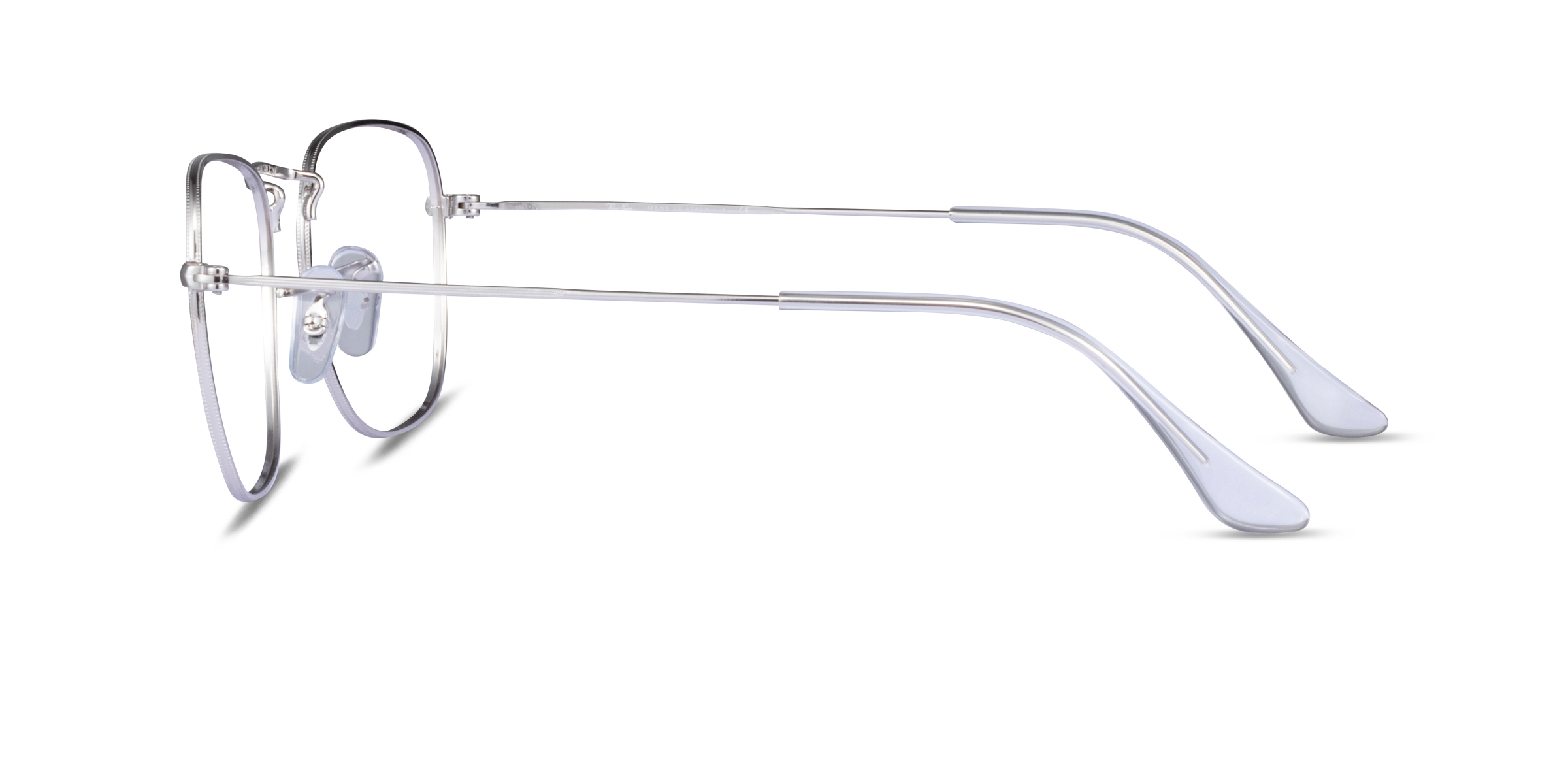 Ray-Ban RB3857V - Square Silver Frame Eyeglasses | Eyebuydirect