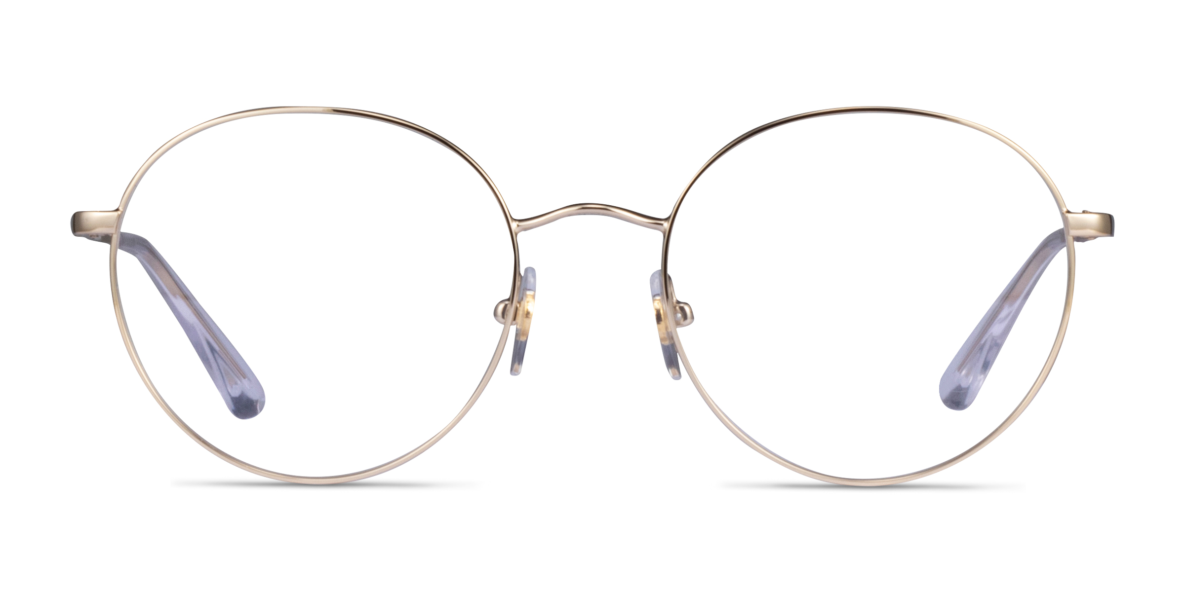 Vogue Eyewear VO4177 - Round Pale Gold Frame Glasses For Women ...