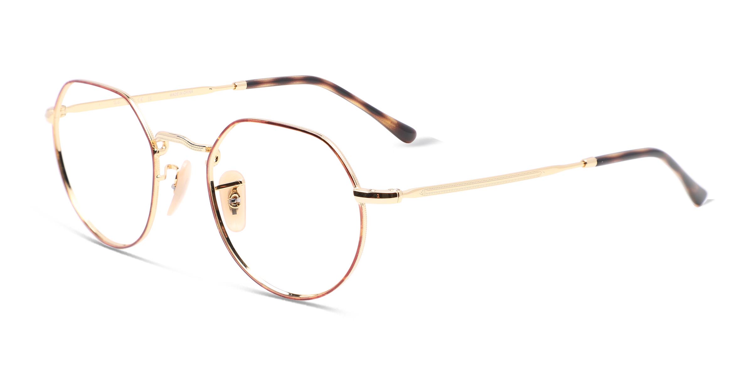 Ray-Ban RB6465 Jack - Geometric Tortoise On Arista Frame Eyeglasses ...