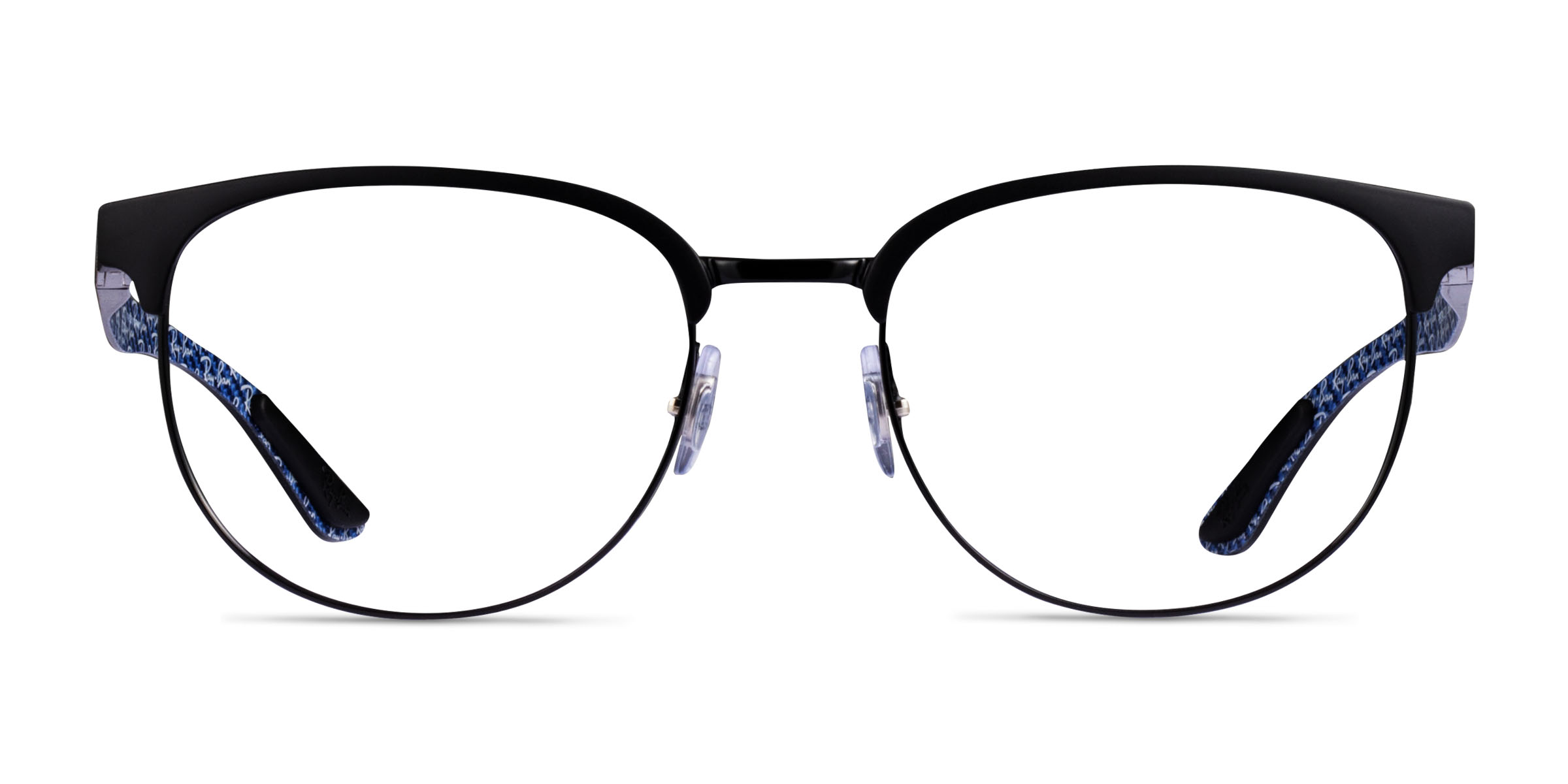 Ray-Ban RB8422 - Round Matte Black Frame Eyeglasses | Eyebuydirect