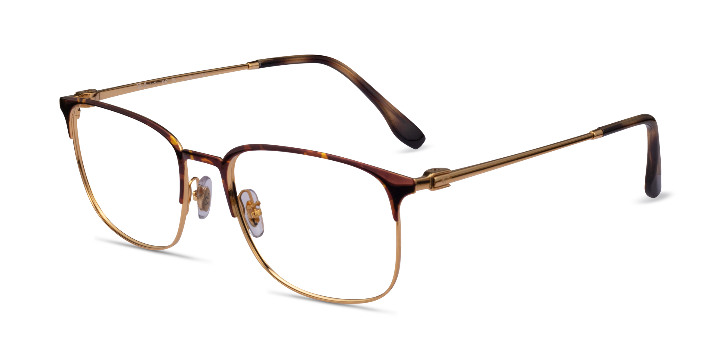 Ray-Ban RB6494 - Browline Tortoise Gold Frame Eyeglasses | Eyebuydirect