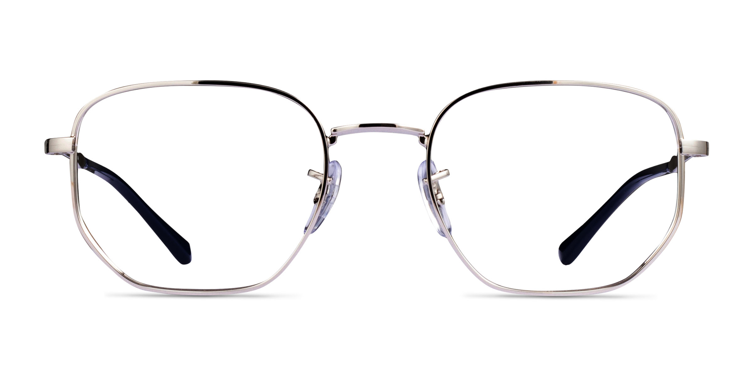 Ray-Ban RB6496 - Square Silver Frame Eyeglasses | Eyebuydirect