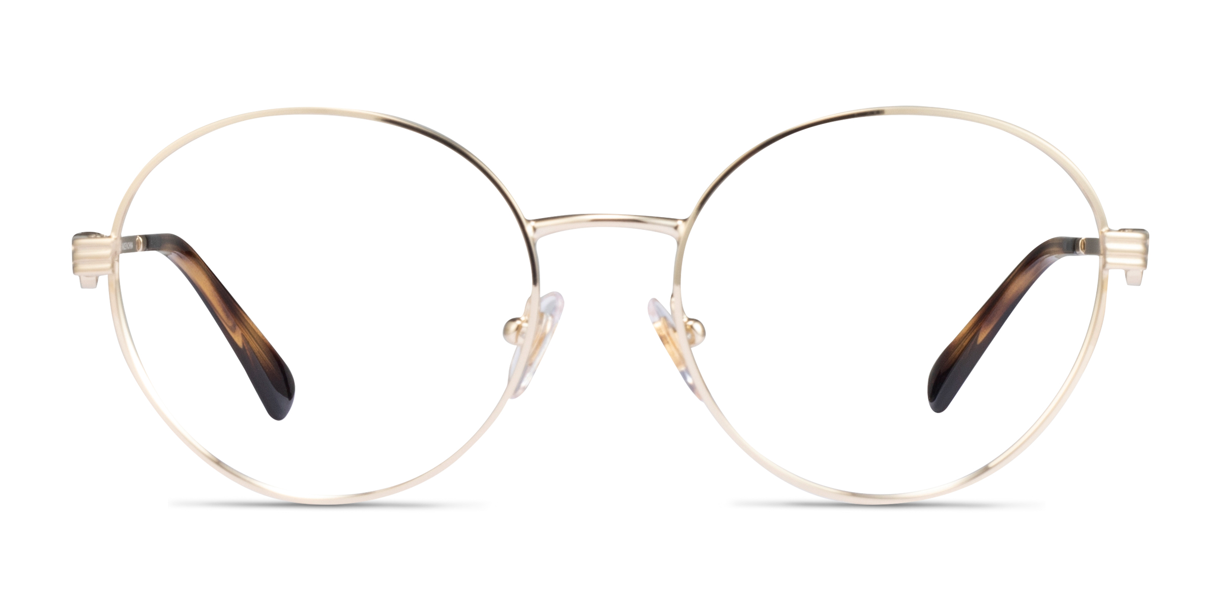 Vogue Eyewear VO4222 - Round Pale Gold Frame Eyeglasses | Eyebuydirect