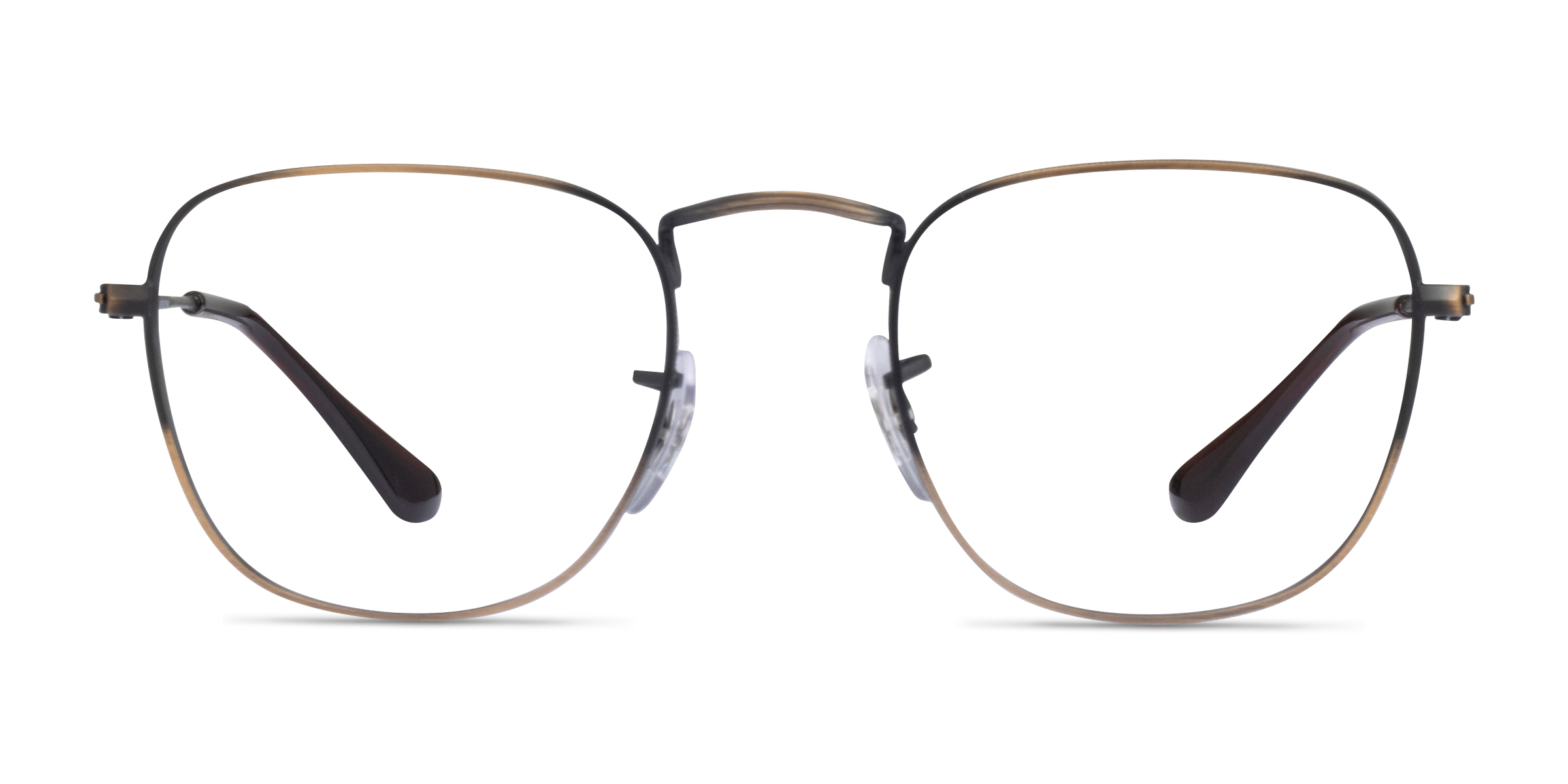 Ray-Ban RB3857V Frank - Square Antique Gold Frame Eyeglasses | Eyebuydirect