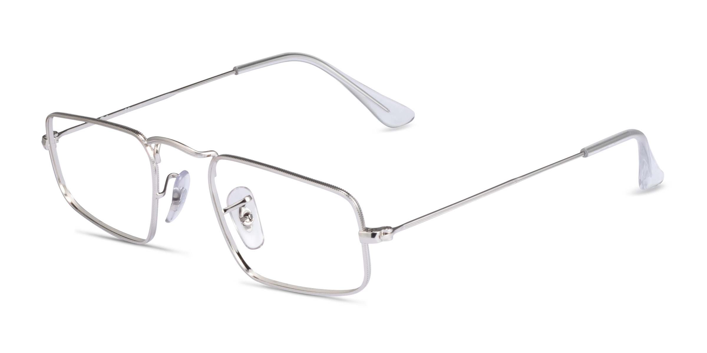 Ray-Ban RB3957V Julie - Rectangle Silver Frame Eyeglasses ...