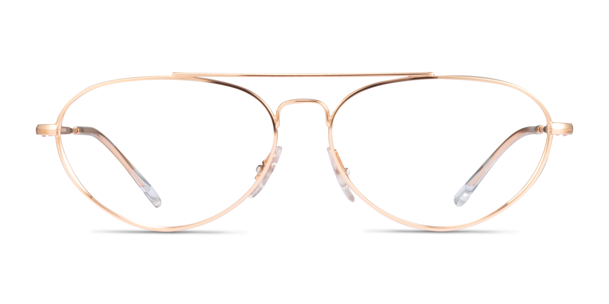 Ray-Ban RB6454 - Aviator Rose Gold Frame Eyeglasses | Eyebuydirect