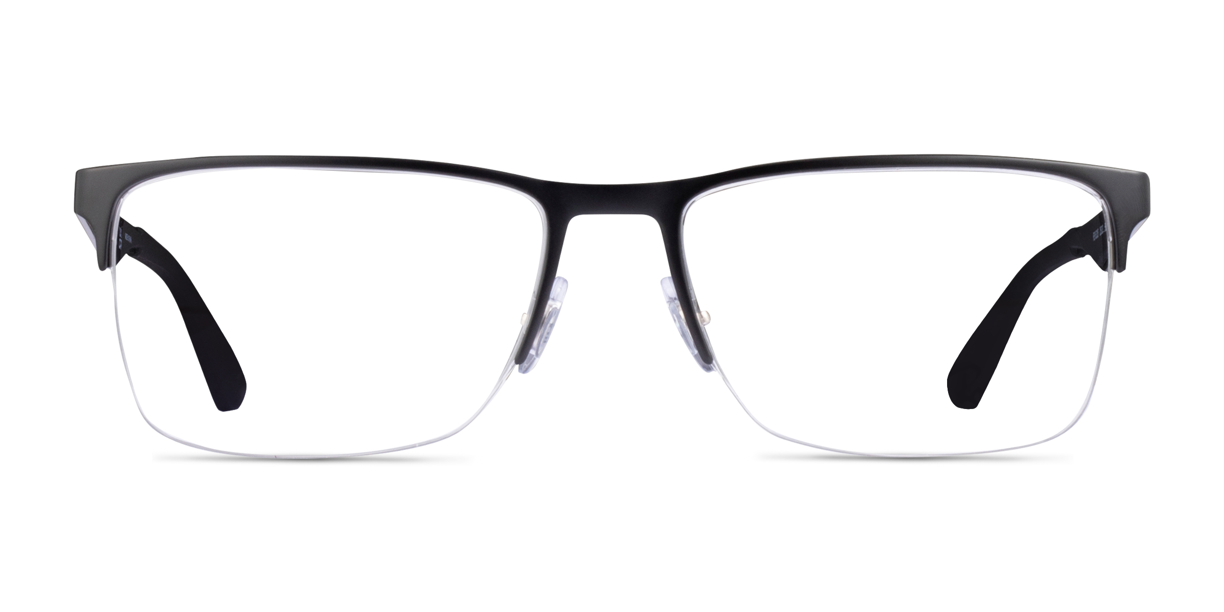 Ray-Ban RB6335 - Rectangle Matte Black Frame Eyeglasses | Eyebuydirect