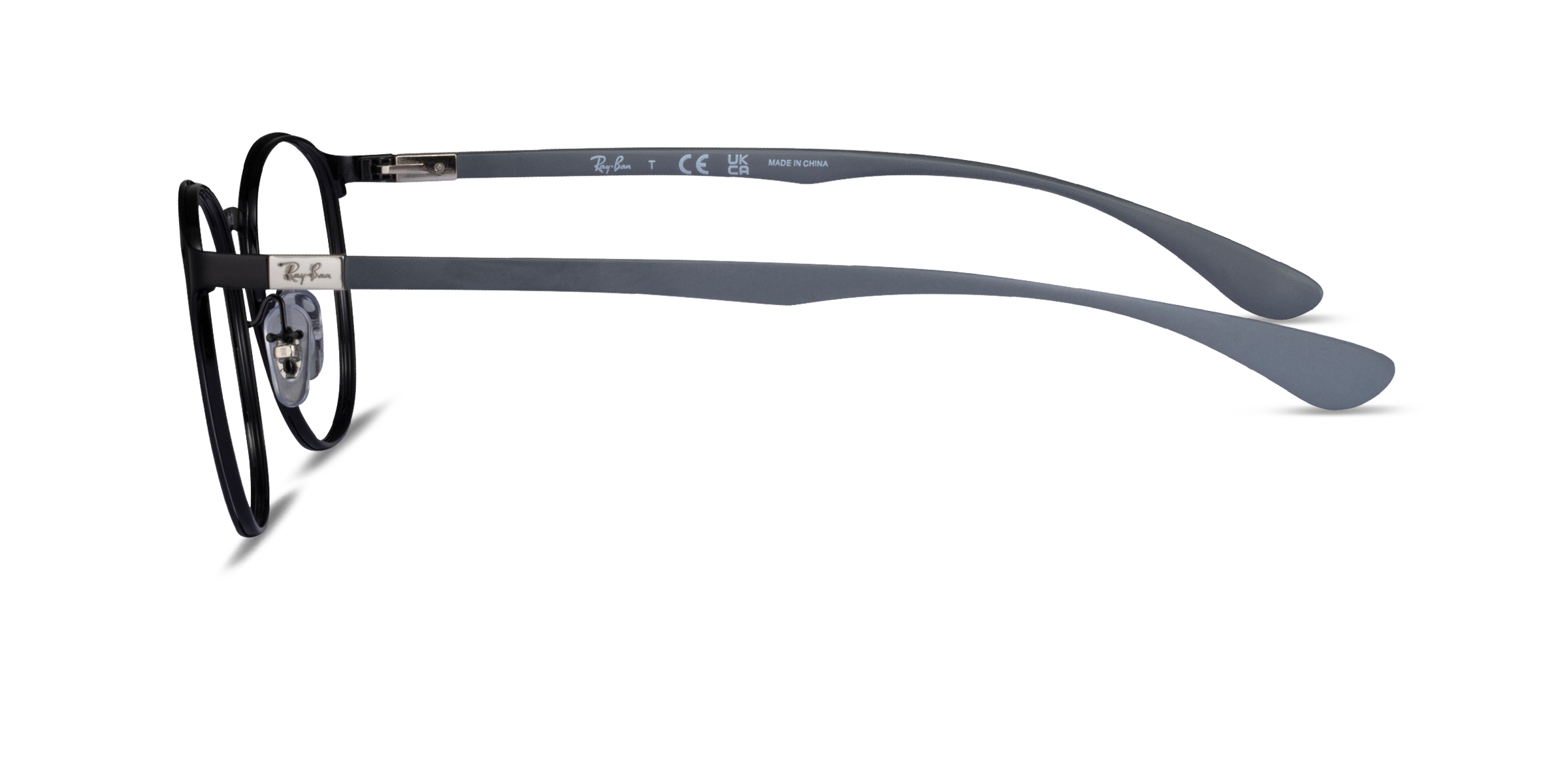 Ray-Ban RB6355 - Round Black Frame Eyeglasses | Eyebuydirect