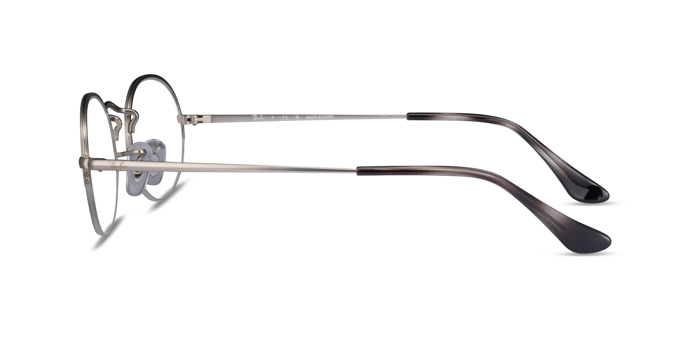 Ray-Ban RB6547 - Oval Matte Silver Frame Eyeglasses | Eyebuydirect