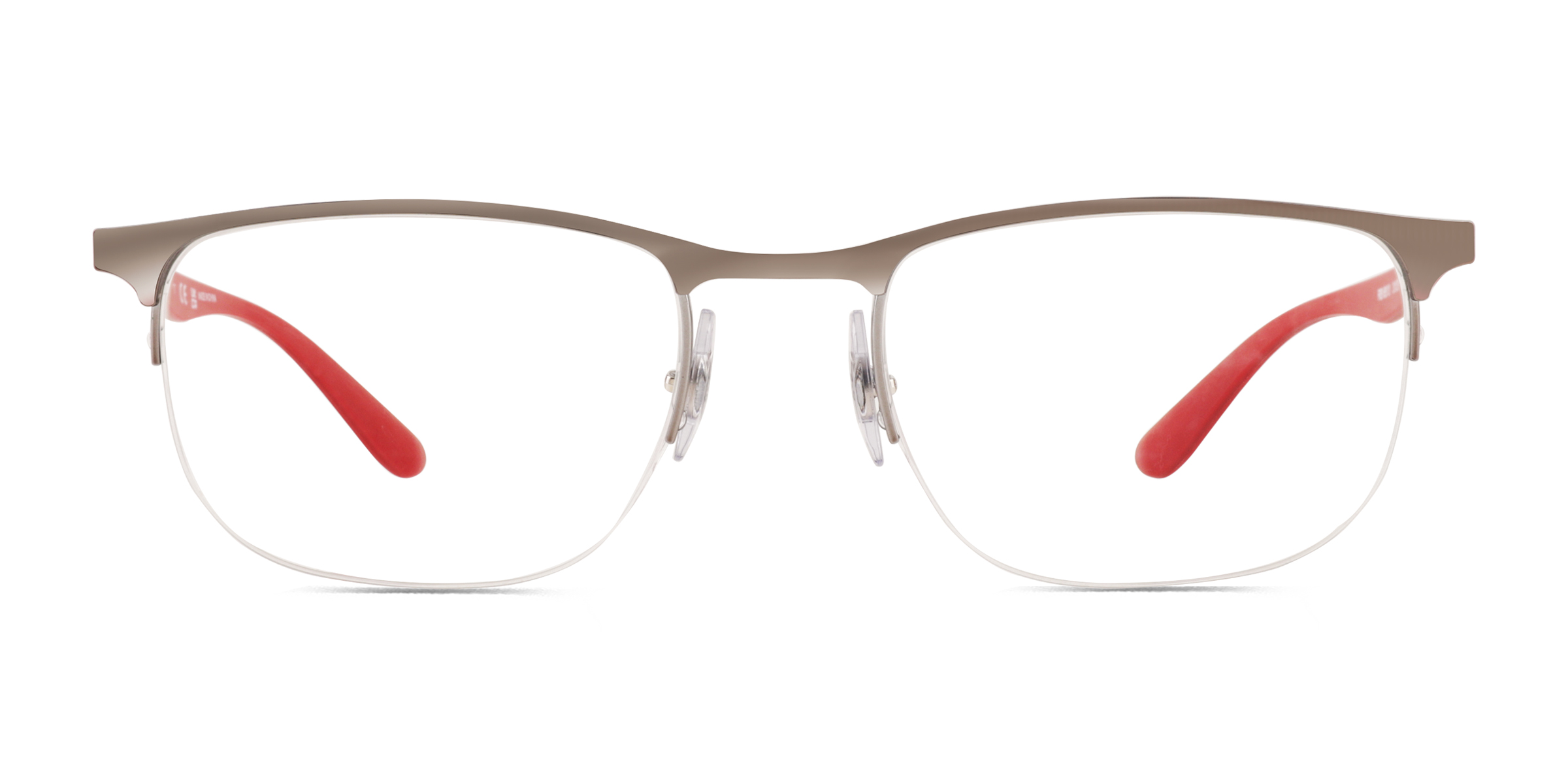 Ray-Ban RB6513 - Rectangle Matte Gunmetal Frame Eyeglasses | Eyebuydirect