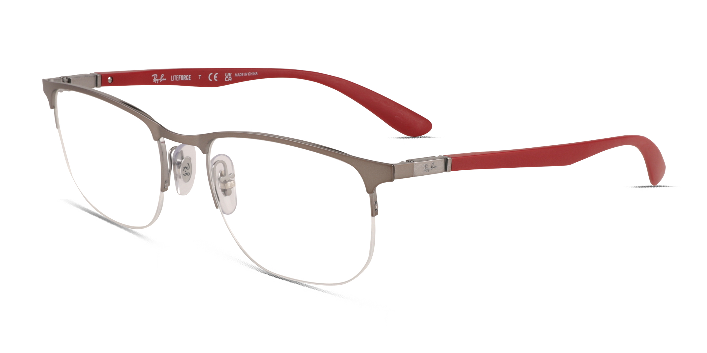 Ray-Ban RB6513 - Rectangle Matte Gunmetal Frame Eyeglasses | Eyebuydirect