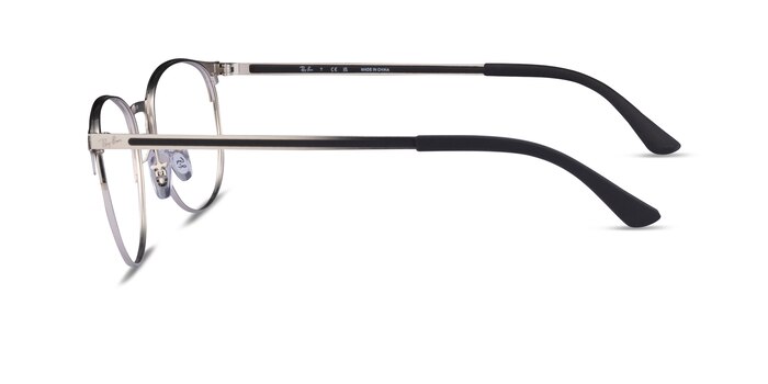Ray-Ban RB6375 - Round Matte Silver Frame Eyeglasses | Eyebuydirect