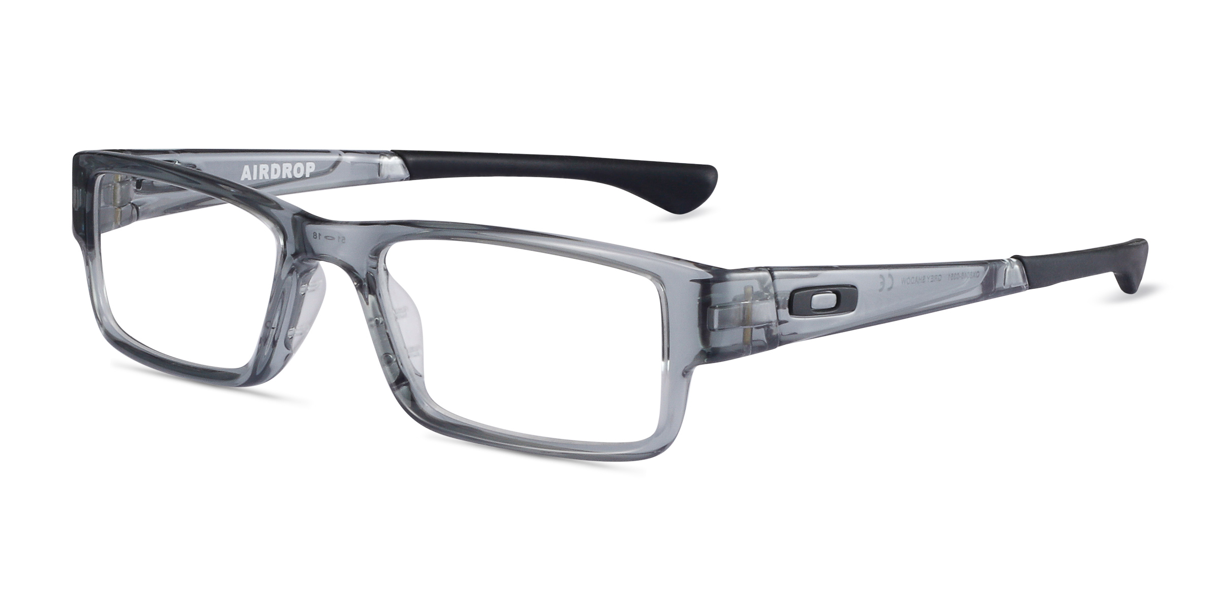 Oakley Airdrop - Rectangle Gray Shadow Frame Eyeglasses | Eyebuydirect