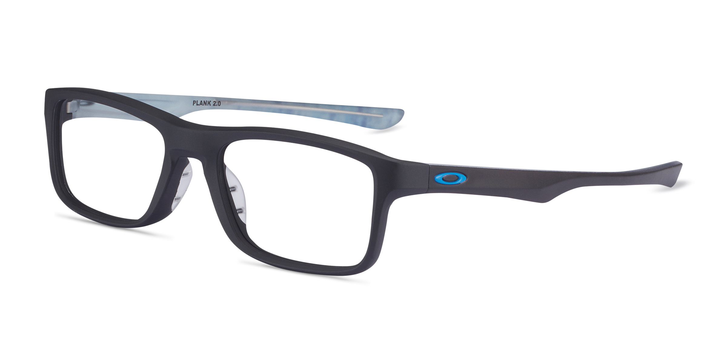 Oakley Plank 2.0 - Rectangle Satin Black Frame Glasses For Men ...
