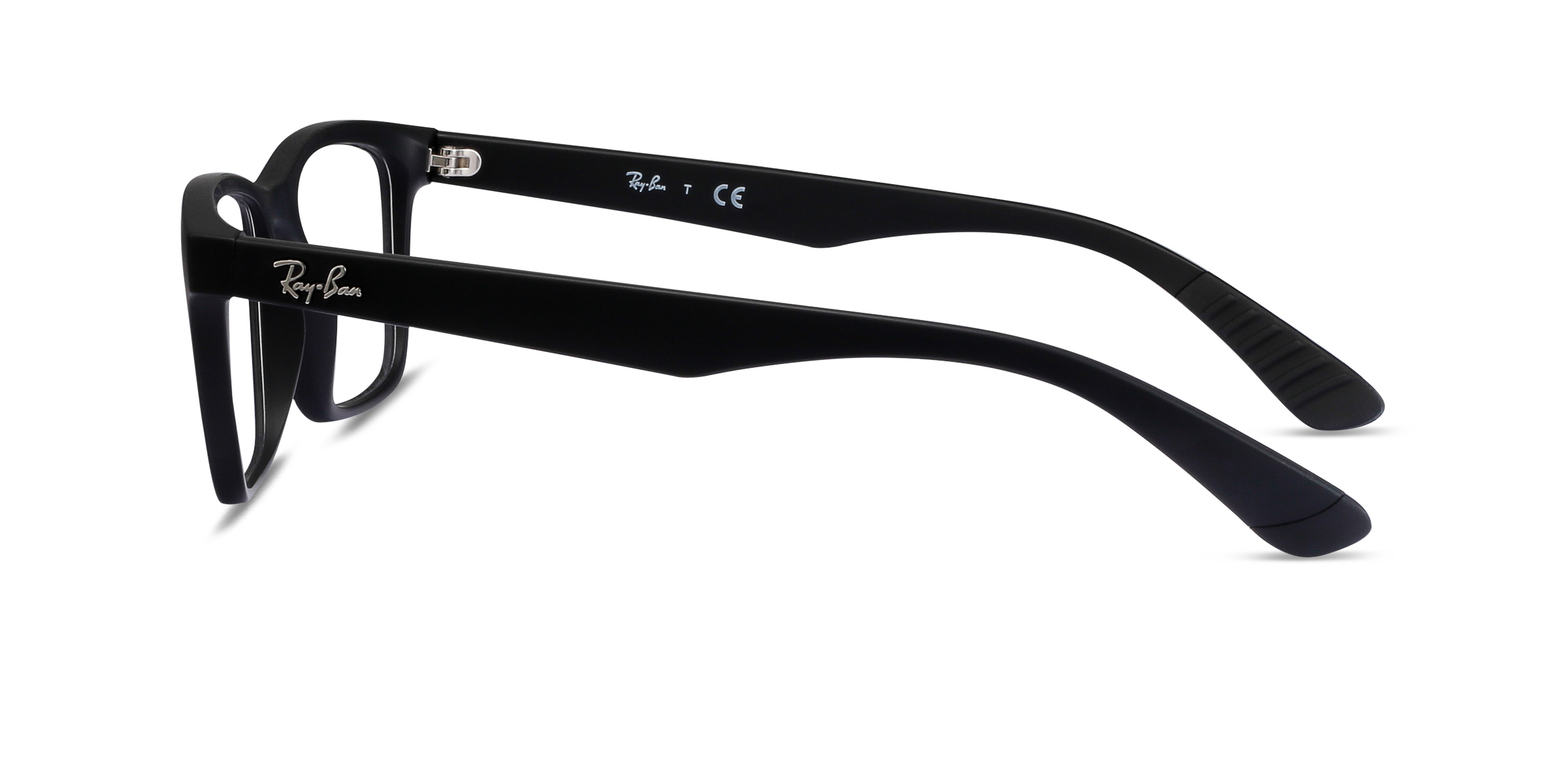 Ray-Ban RB7025 - Rectangle Black Frame Eyeglasses | Eyebuydirect
