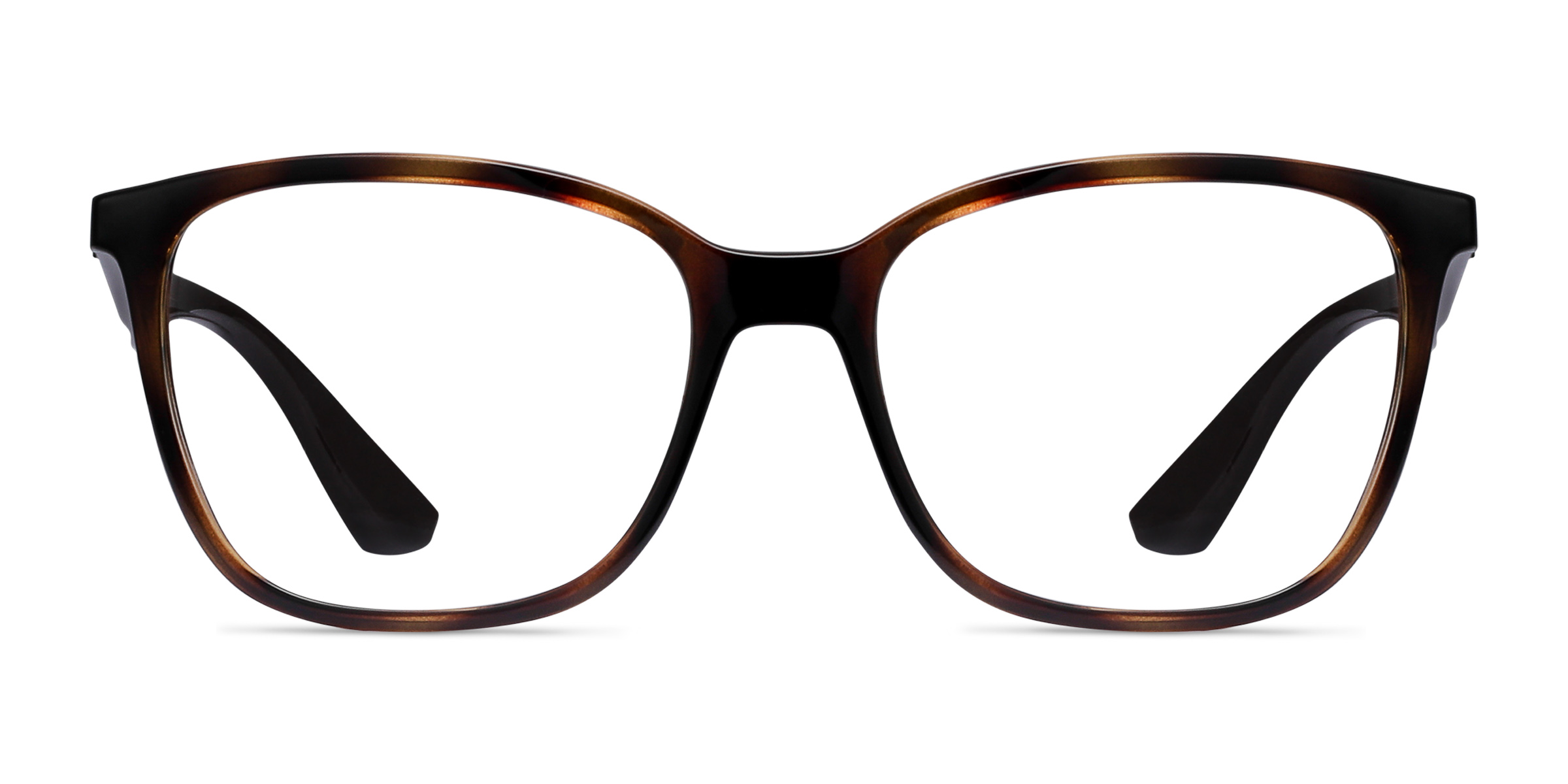 Ray-Ban RB7066 - Square Tortoise Brown Frame Eyeglasses | Eyebuydirect