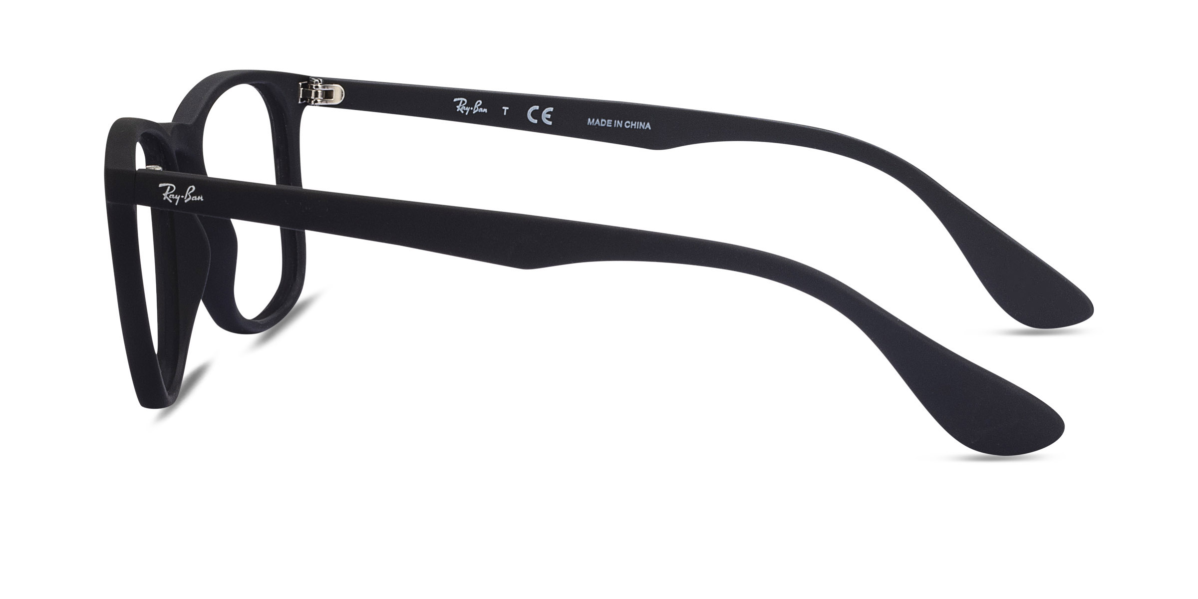 Ray-Ban RB7074 - Rectangle Black Frame Eyeglasses | Eyebuydirect Canada
