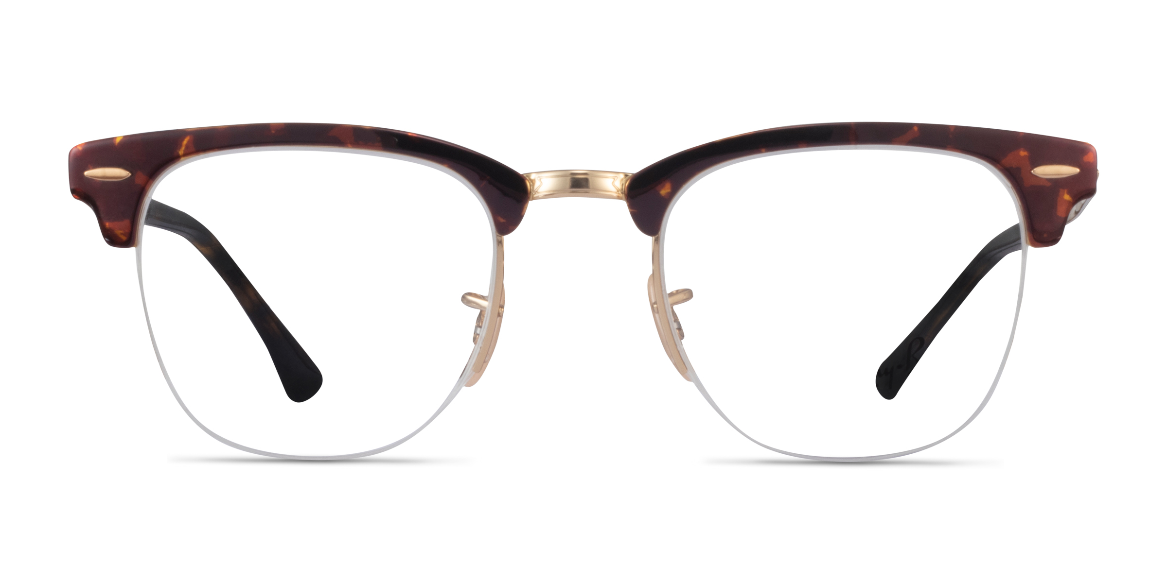 Ray-Ban RB3716VM - Browline Floral & Gold Frame Eyeglasses ...
