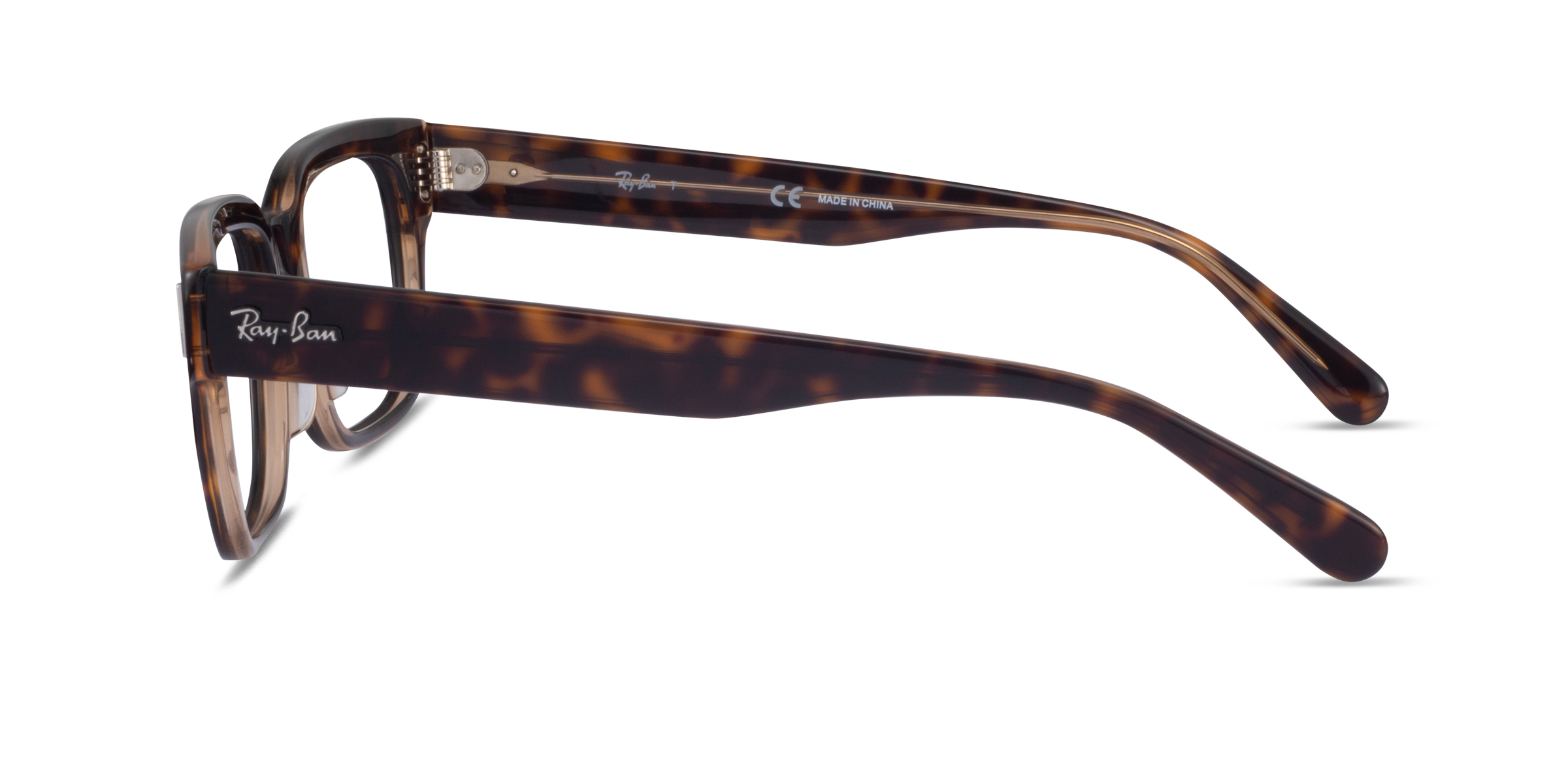 Ray-Ban Jeffrey - Rectangle Tortoise Frame Glasses For Men | Eyebuydirect