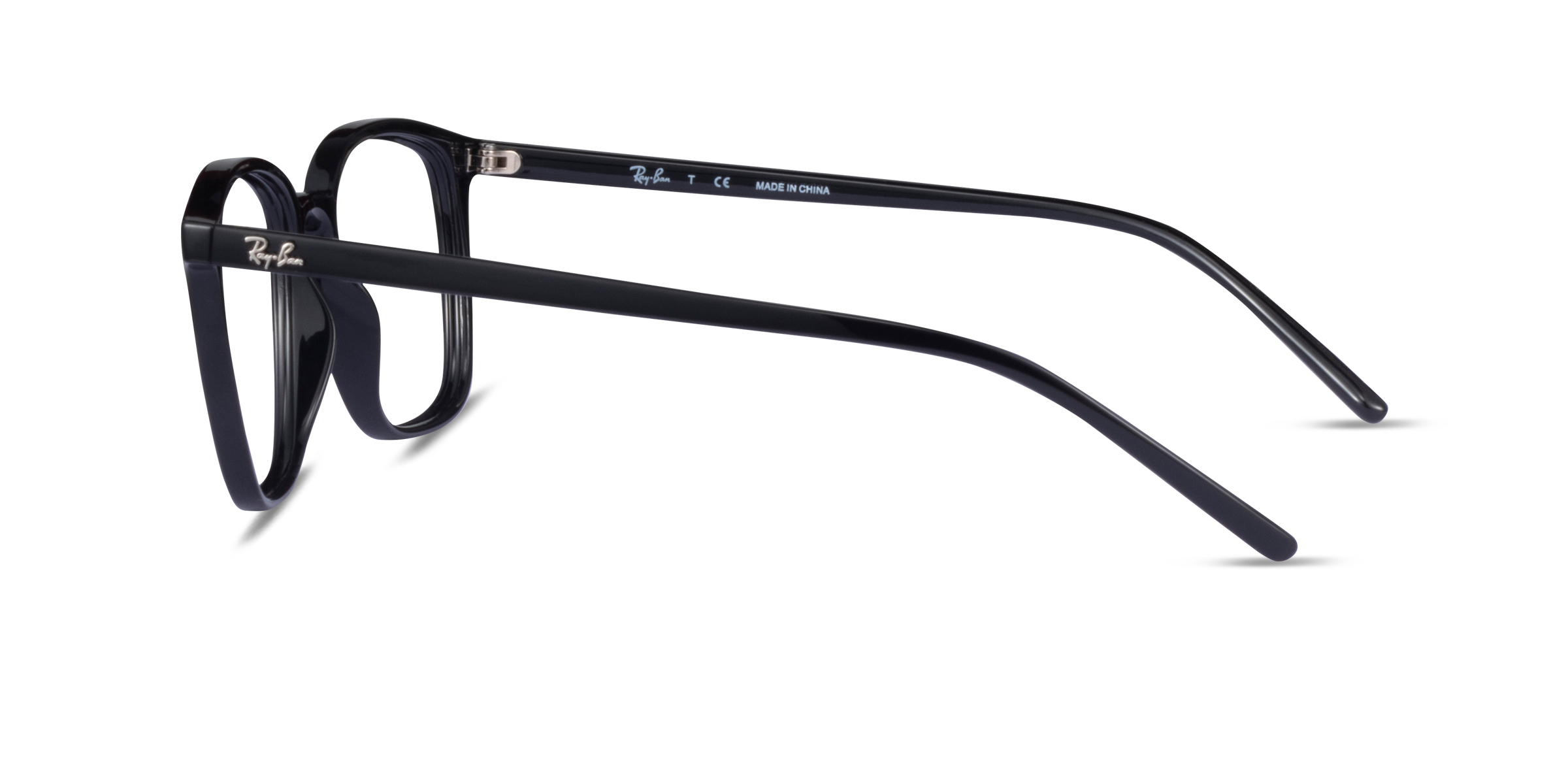 Ray-Ban RB7185 - Square Black Frame Eyeglasses | Eyebuydirect Canada