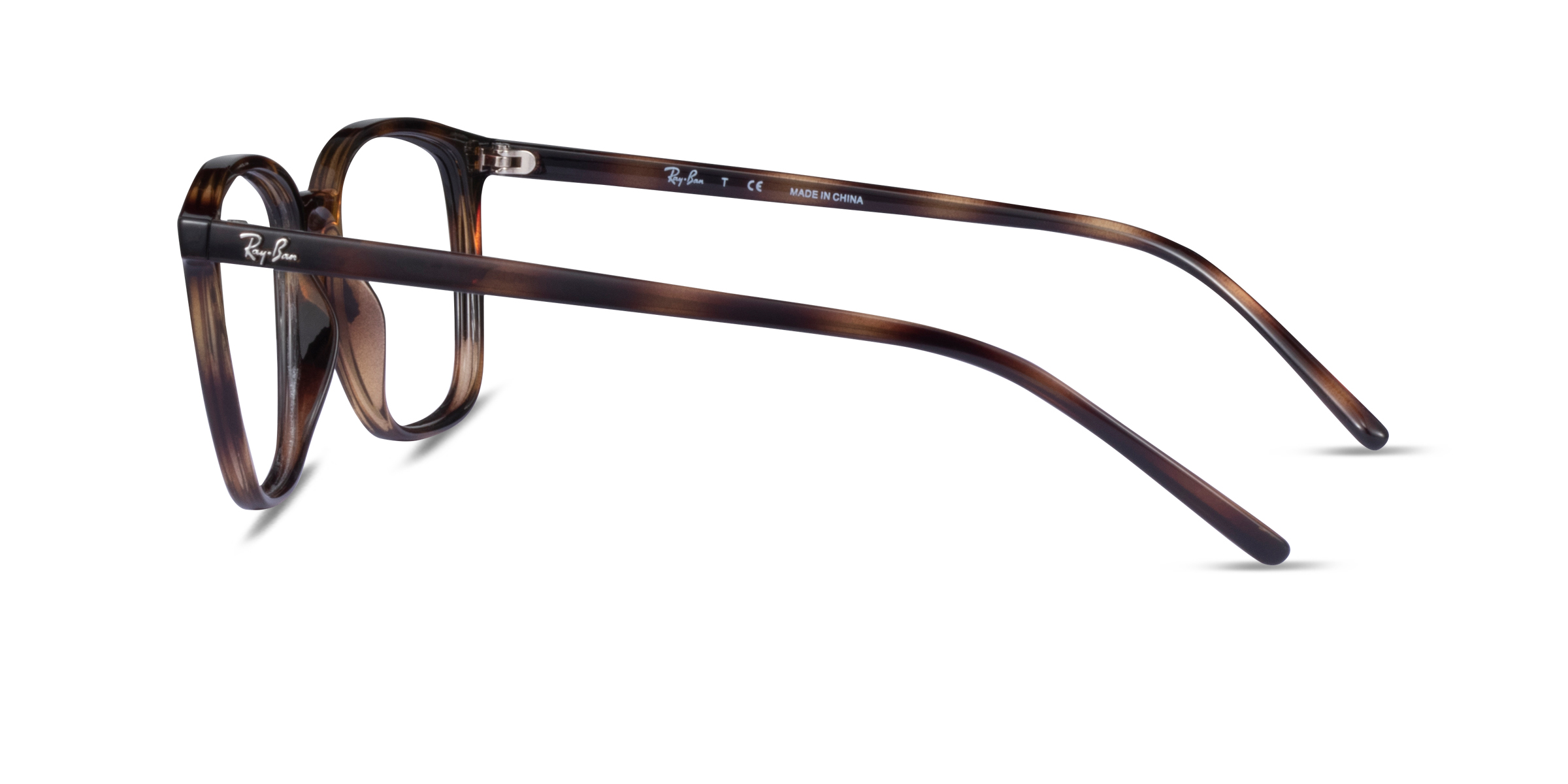 Ray-Ban RB7185 - Square Tortoise Frame Eyeglasses | Eyebuydirect