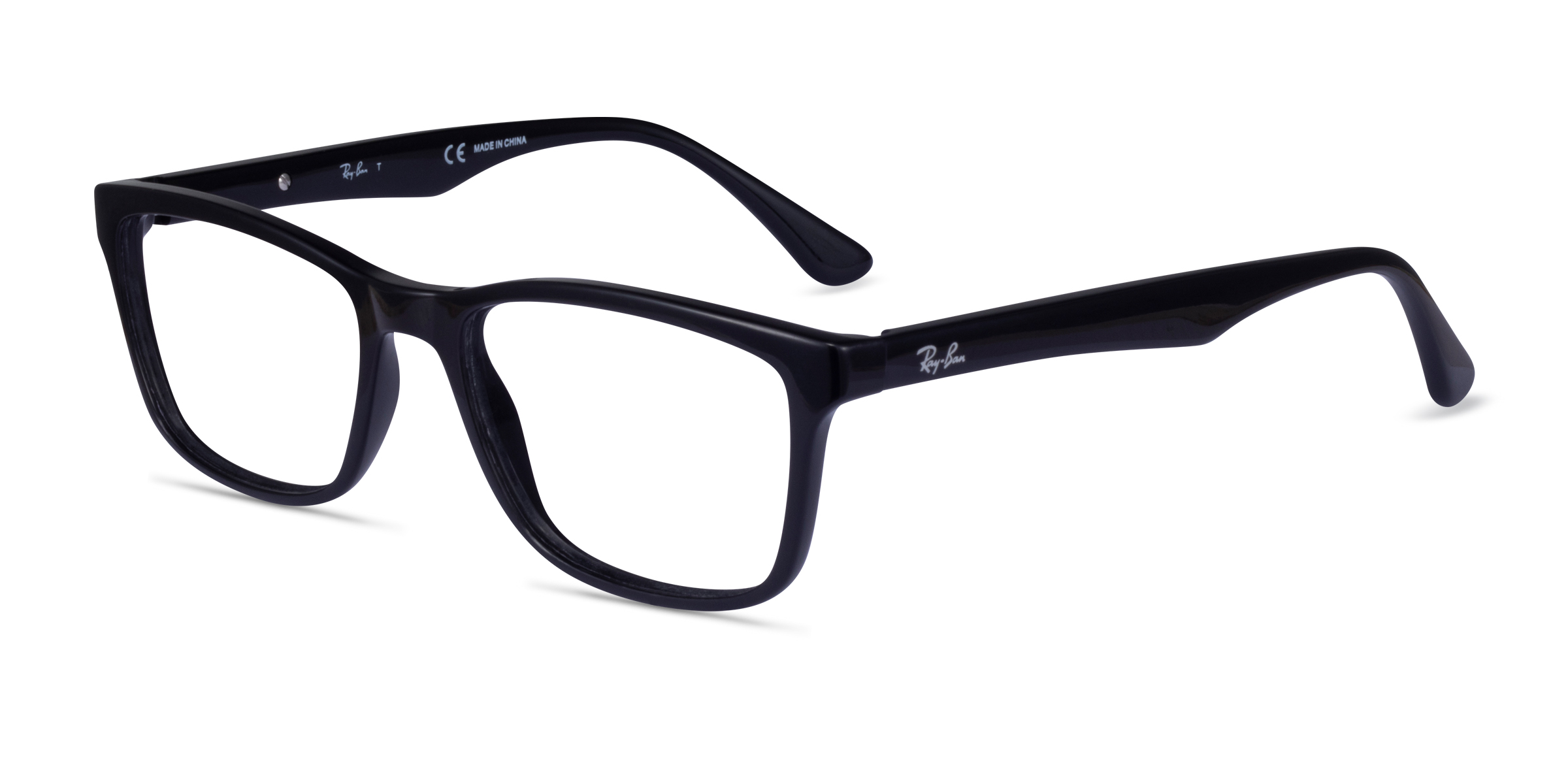 Ray-Ban RB5279 - Rectangle Black Frame Eyeglasses | Eyebuydirect Canada