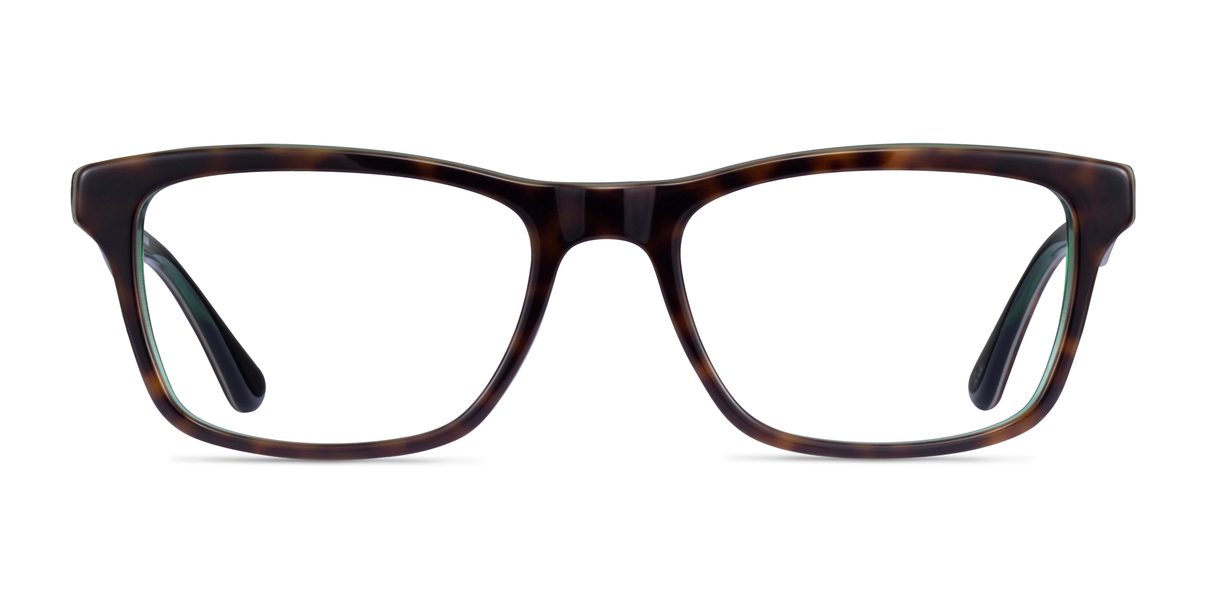 Ray-Ban RB5279 - Rectangle Tortoise Green Frame Eyeglasses | Eyebuydirect