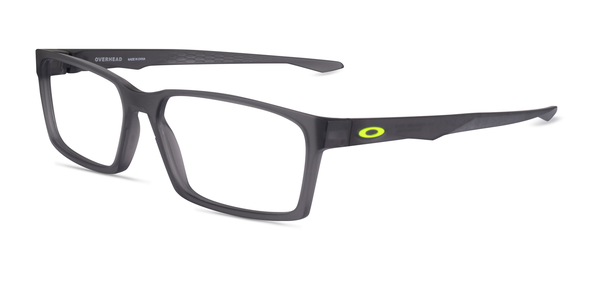 Oakley Overhead - Rectangle Satin Gray Frame Glasses For Men ...