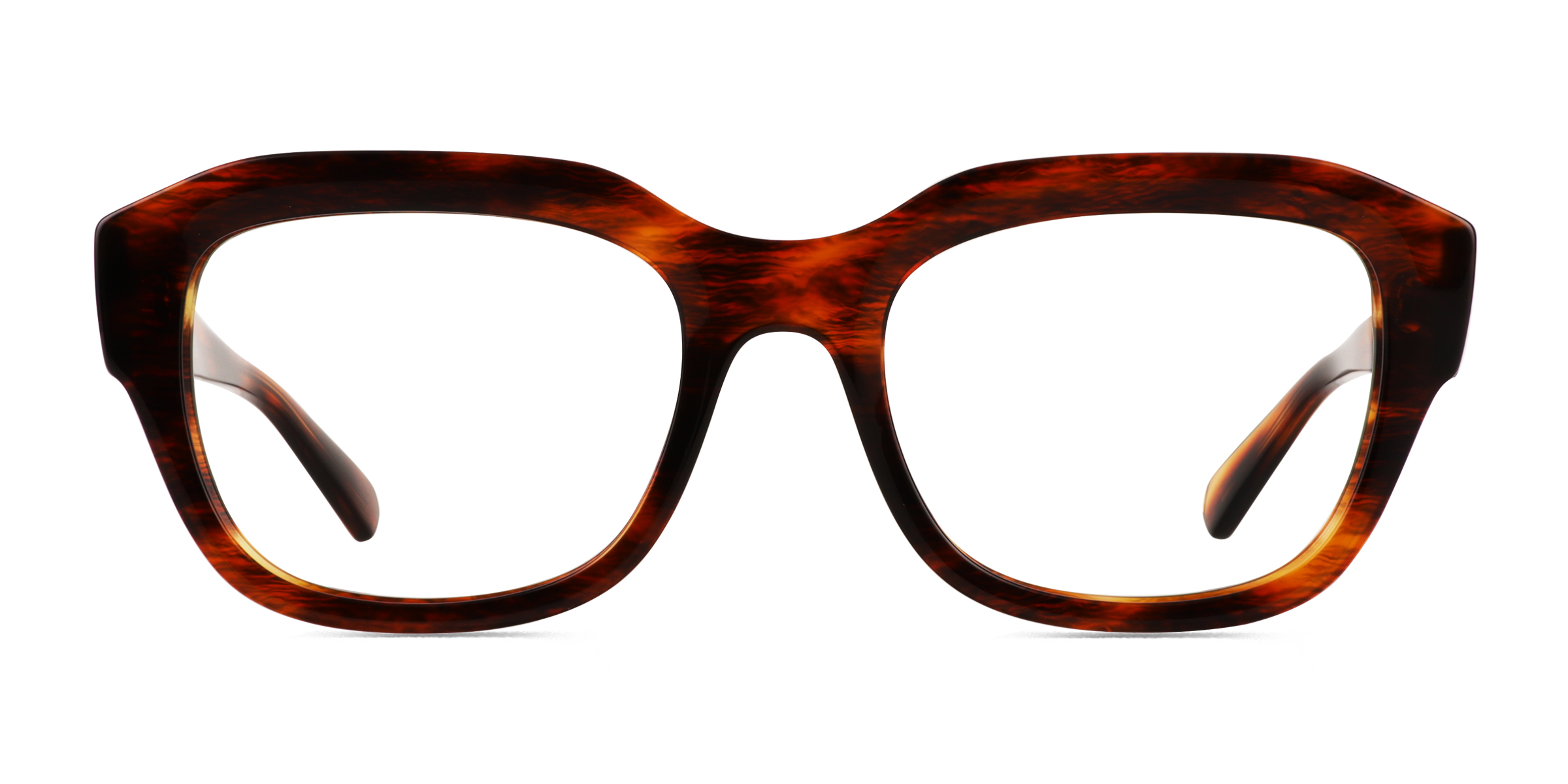 Ray-Ban RB7225 Leonid - Square Striped Tortoise Frame Eyeglasses ...