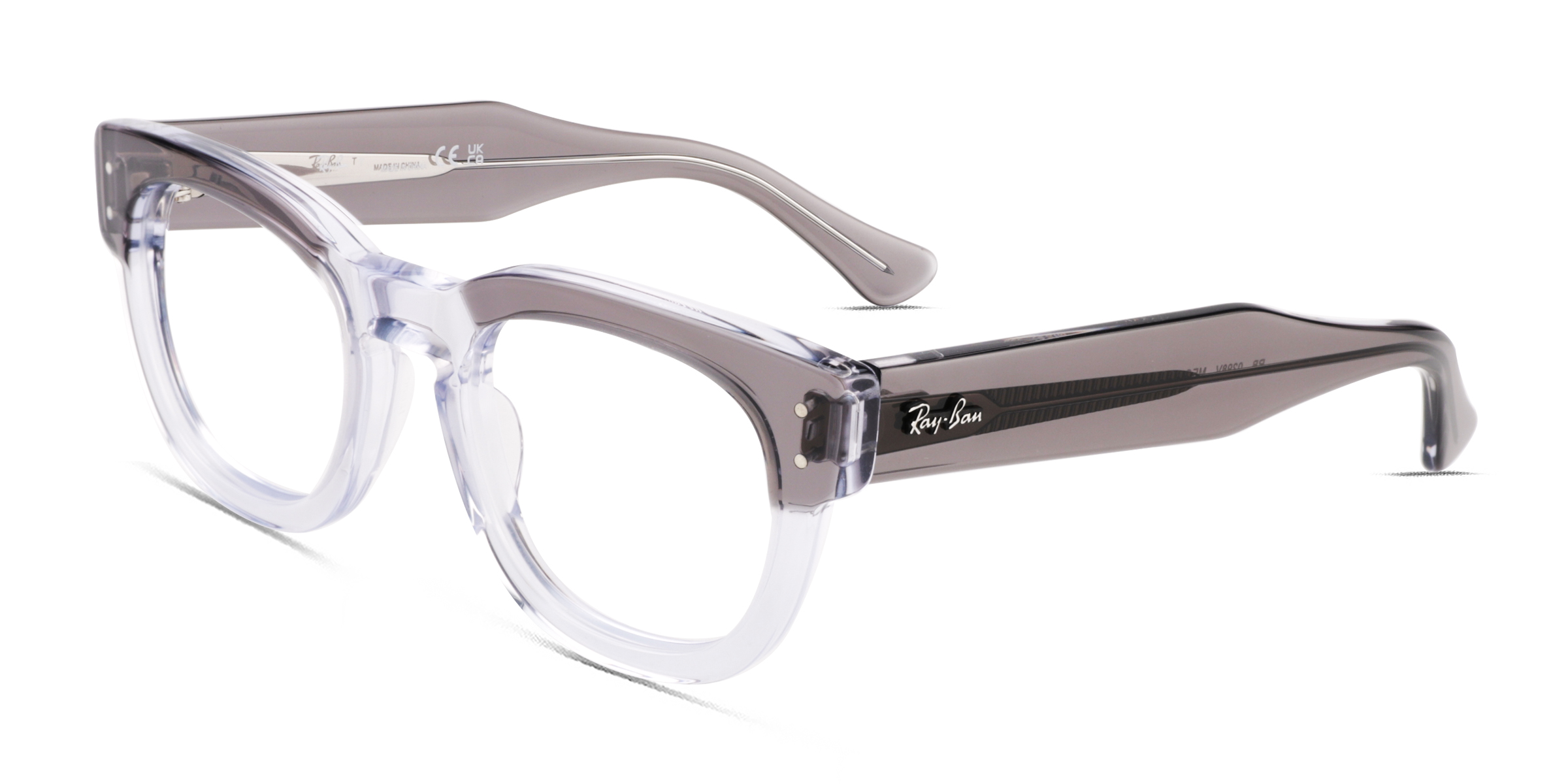 Ray-Ban RB0298V Mega Hawkeye - Gray Clear Frame Eyeglasses | Eyebuydirect