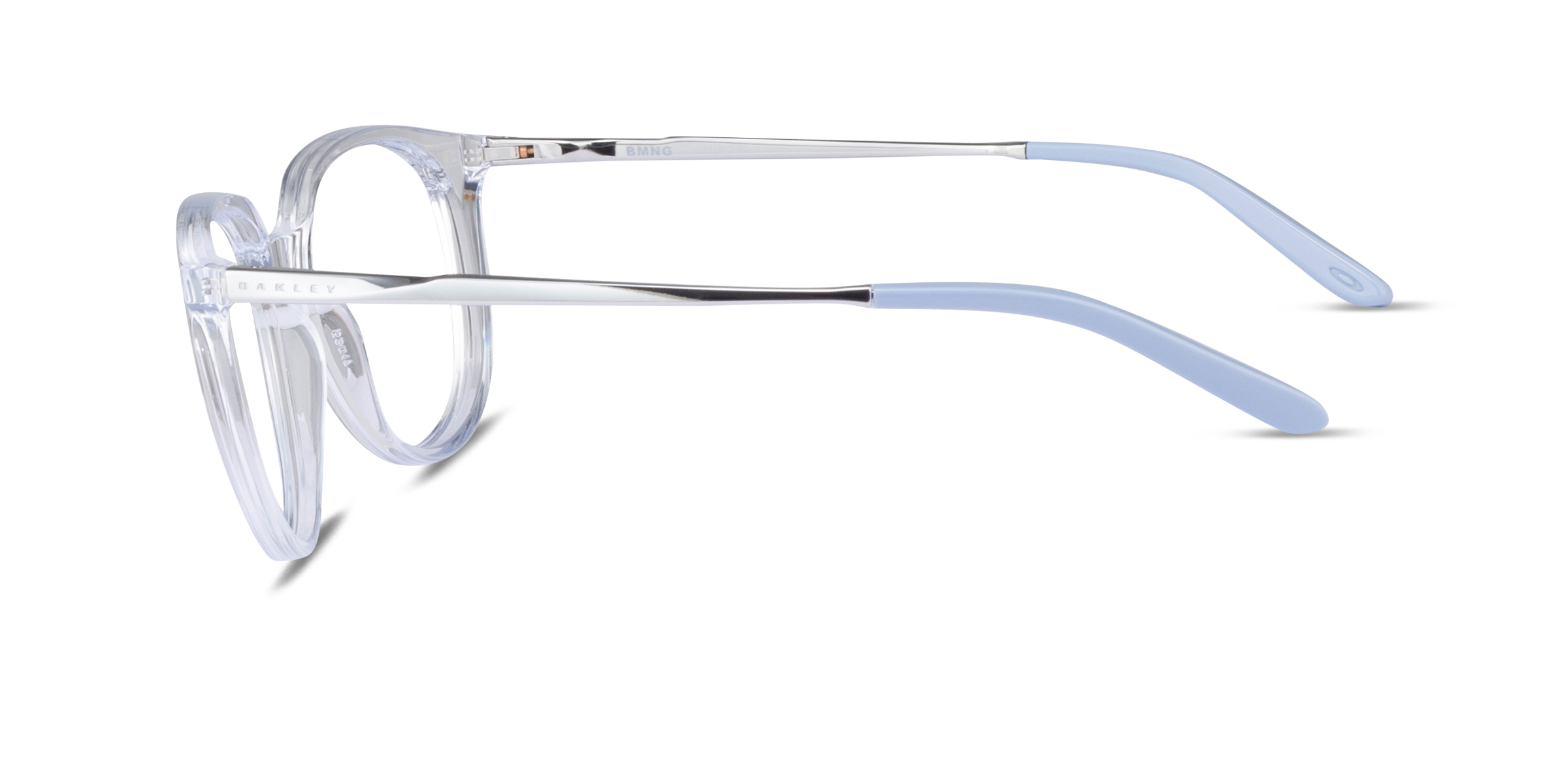 Oakley Bmng - Round Polished Clear Frame Eyeglasses | Eyebuydirect