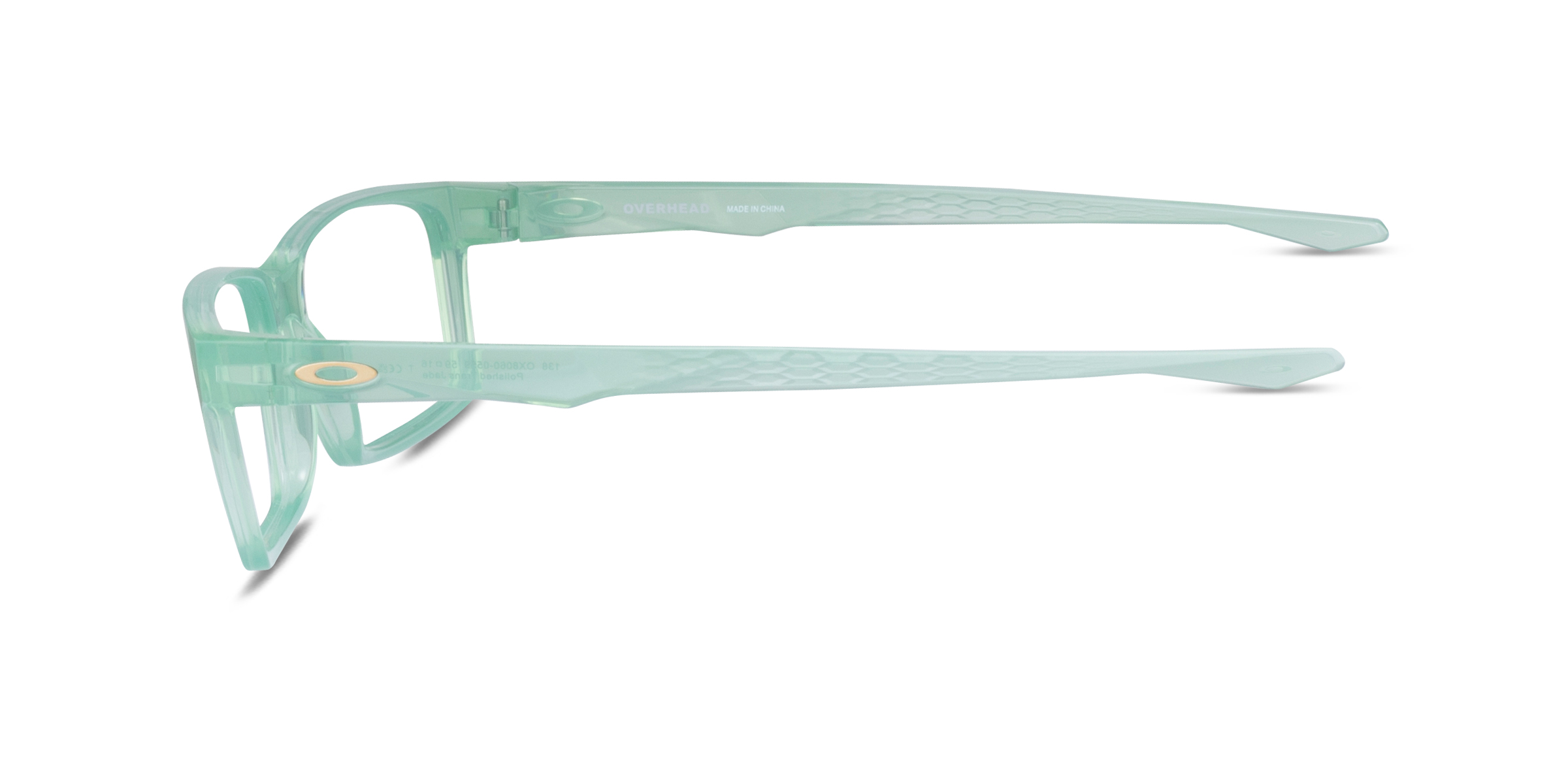 Oakley Overhead - Rectangle Transparent Green Frame Eyeglasses ...