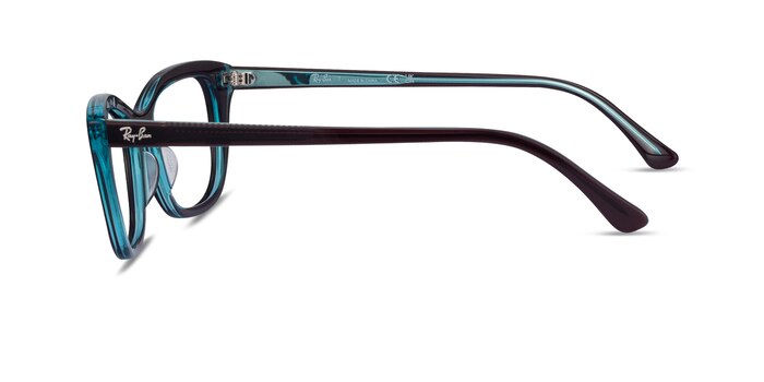Ray-Ban RB5433 - Cat Eye Black Clear Green Frame Eyeglasses | Eyebuydirect