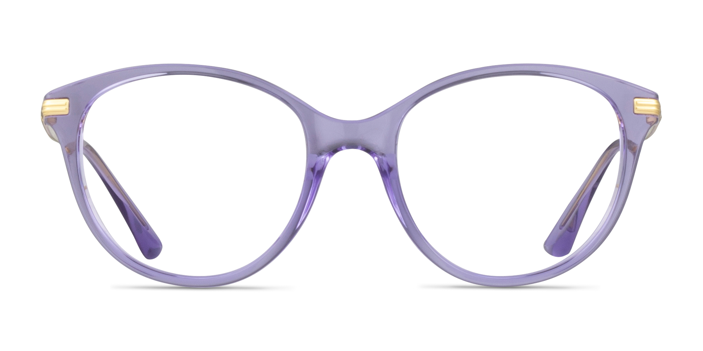 Vogue Eyewear VO5423 - Cat Eye Transparent Violet Frame Glasses For ...