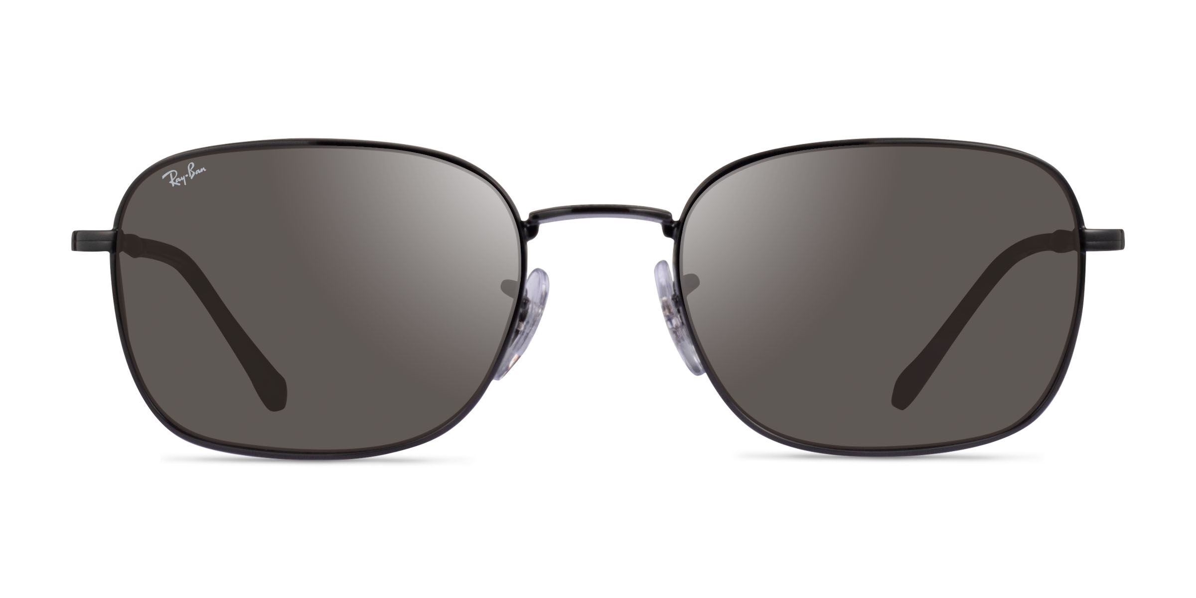 Ray-Ban RB3706 - Rectangle Black Frame Prescription Sunglasses ...