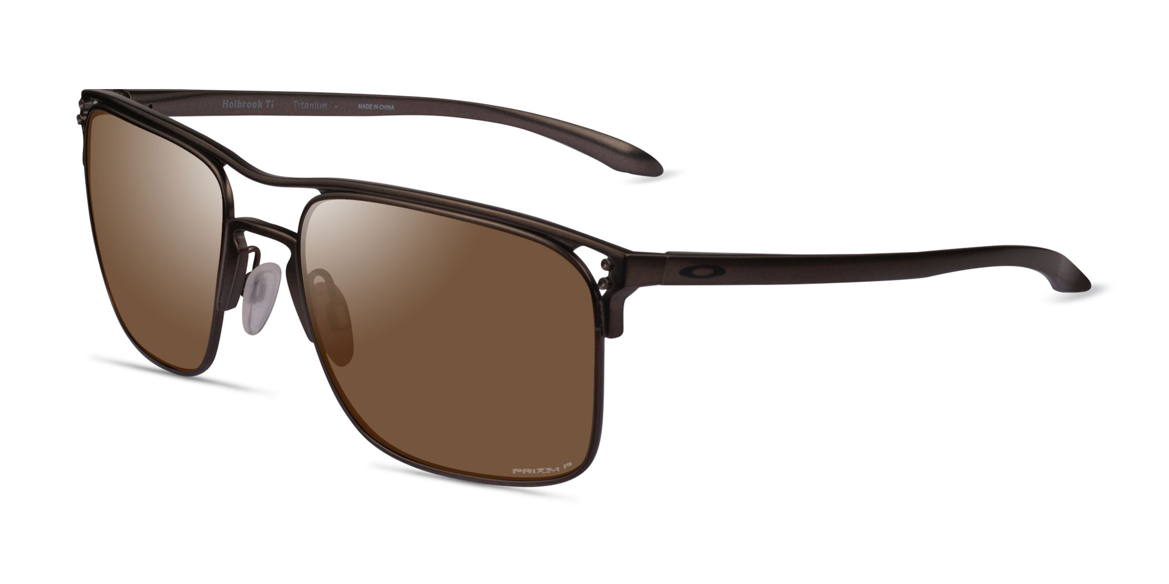 Oakley Holbrook Ti - Square Satin Brown Frame Sunglasses For Men ...