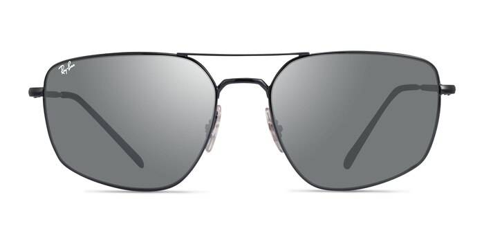 Ray-Ban RB3666 - Aviator Black Frame Prescription Sunglasses | Eyebuydirect