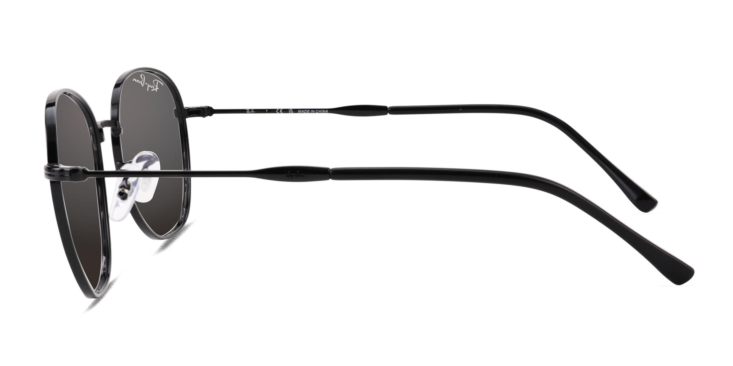 Ray-Ban RB3809 - Round Black Frame Prescription Sunglasses | Eyebuydirect