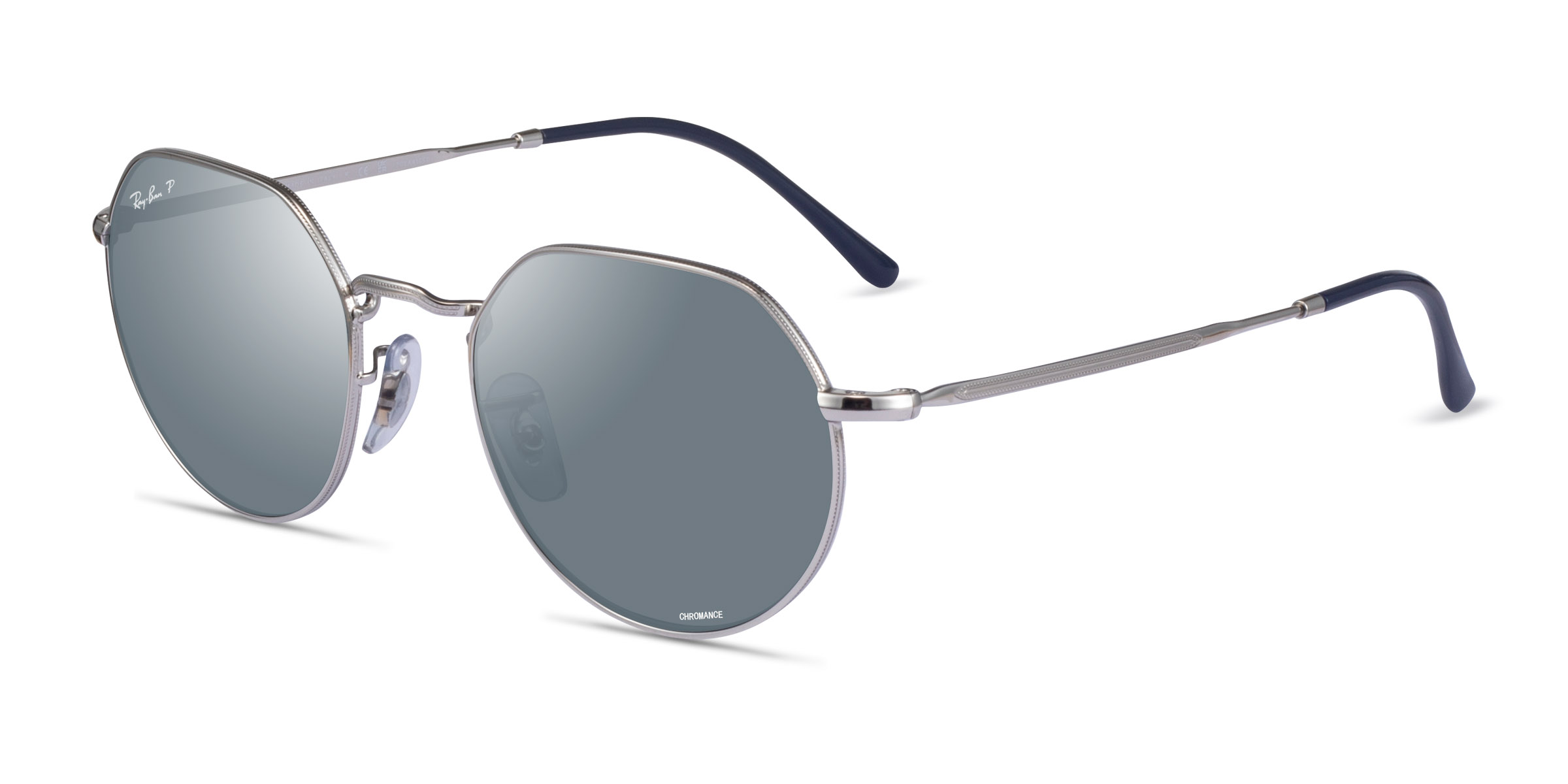Ray-Ban RB3565 Jack - Geometric Silver Frame Prescription Sunglasses ...